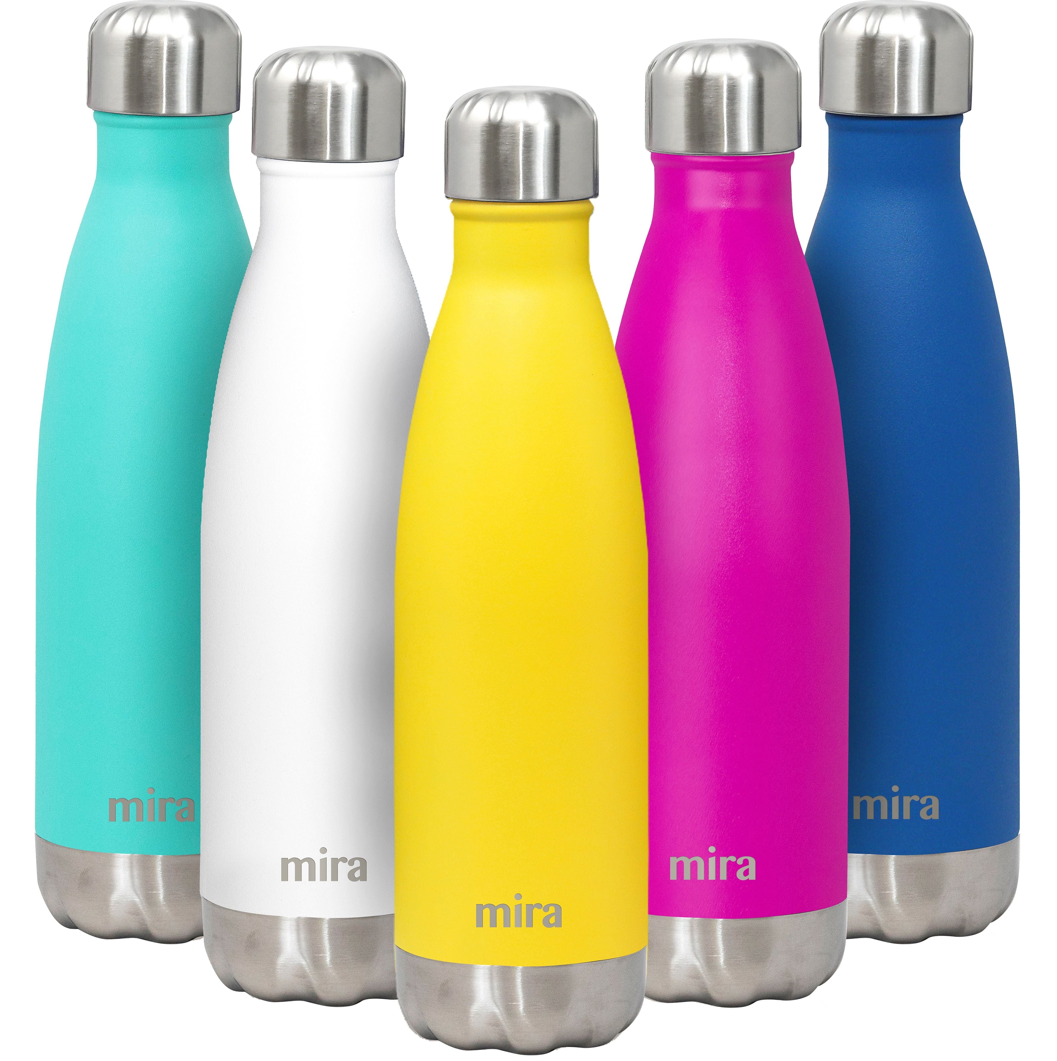 MIRA 17oz Stainless Steel Vacuum Insulated Water Bottle, Leak-Proof ...