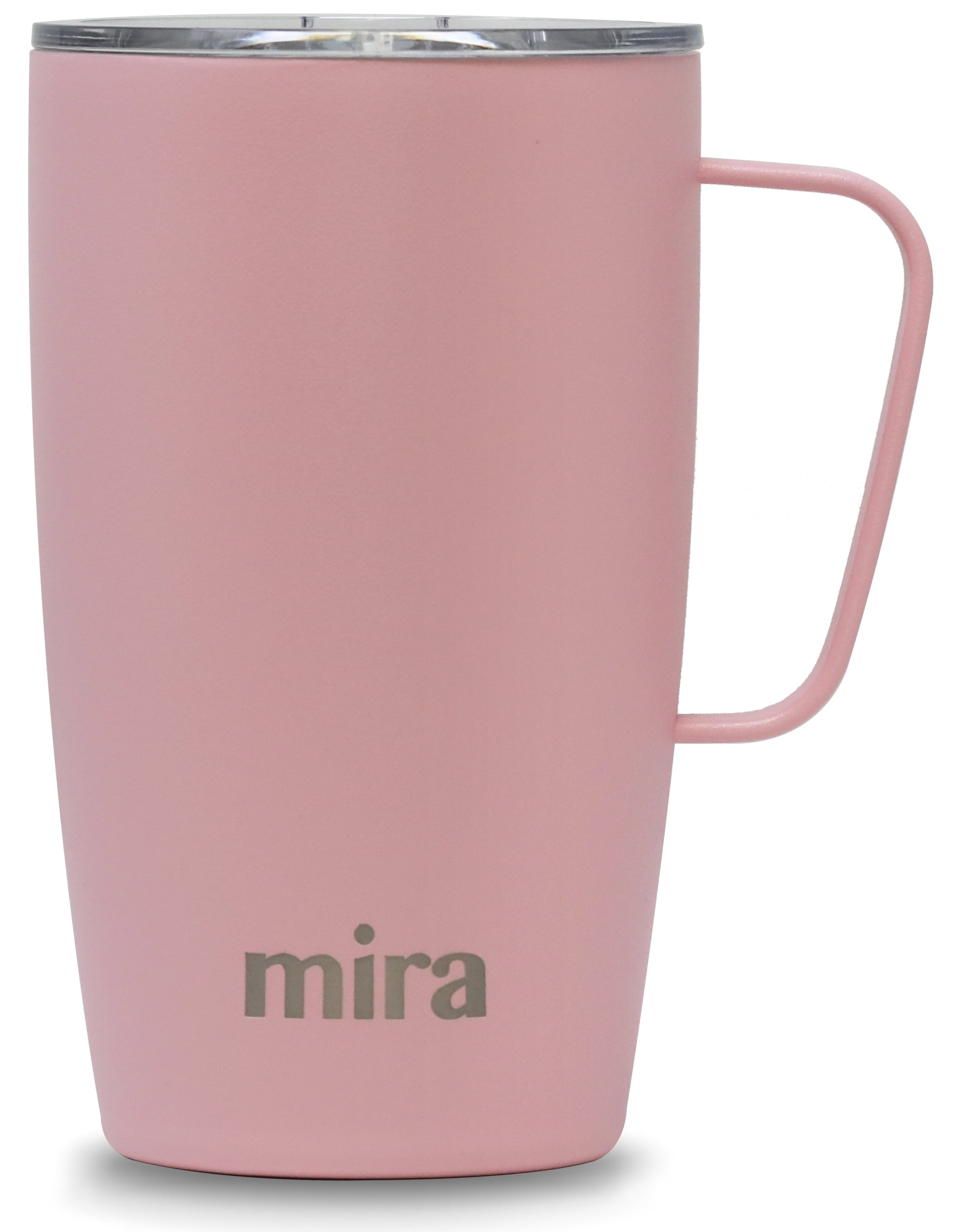 MIRA 18oz Coffee Mug with Handle & Lid, Stainless Steel Vacuum ...