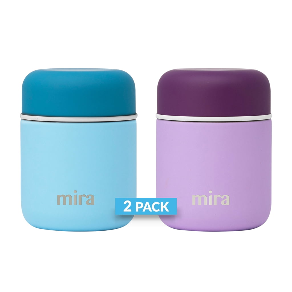 MIRA 2 Pack Insulated Food Jar Thermos for Hot Food & Soup, Stainless ...