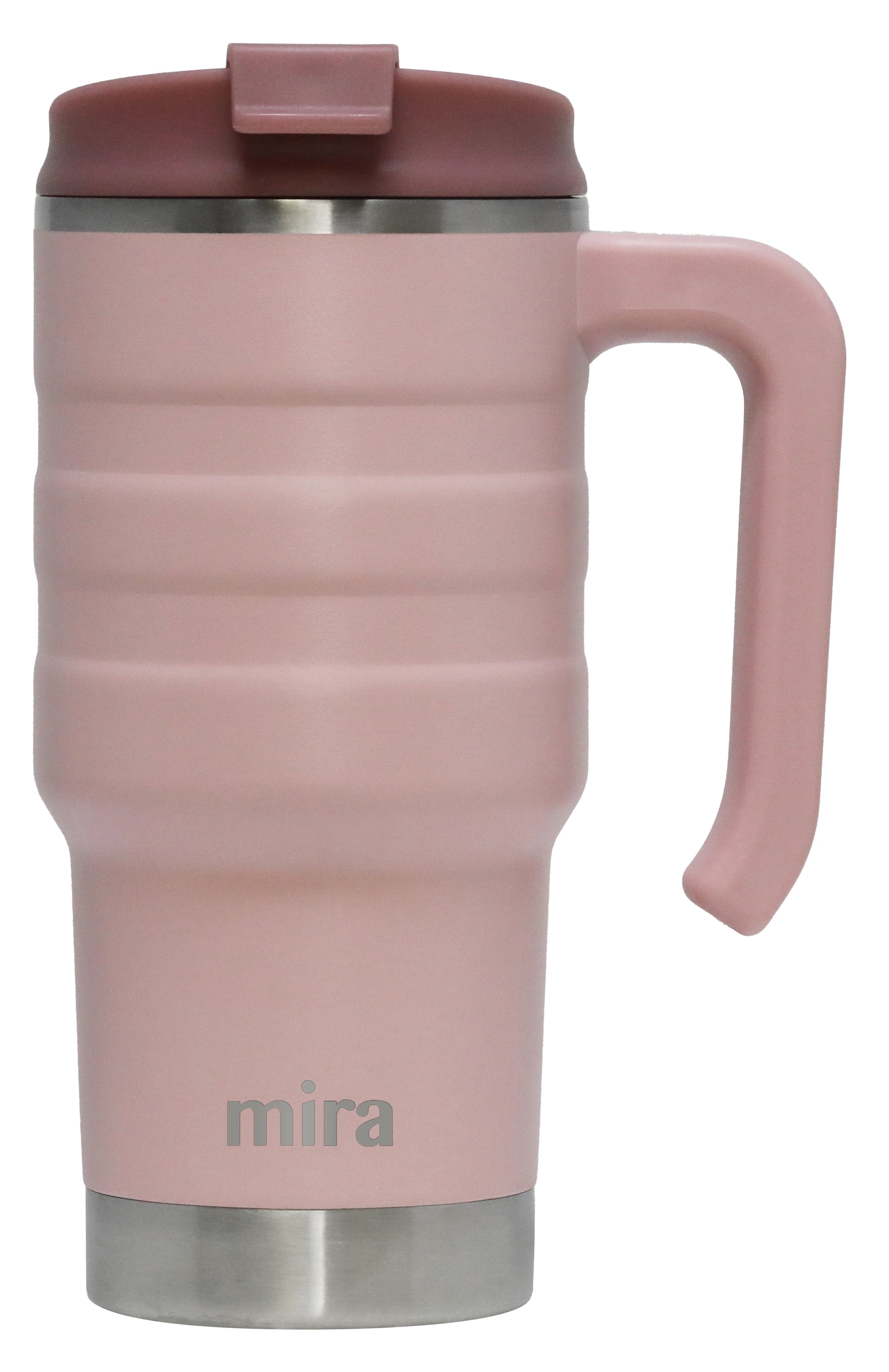 MIRA 20 oz Stainless Steel Insulated Travel Car Mug - Spill Proof Twist ...