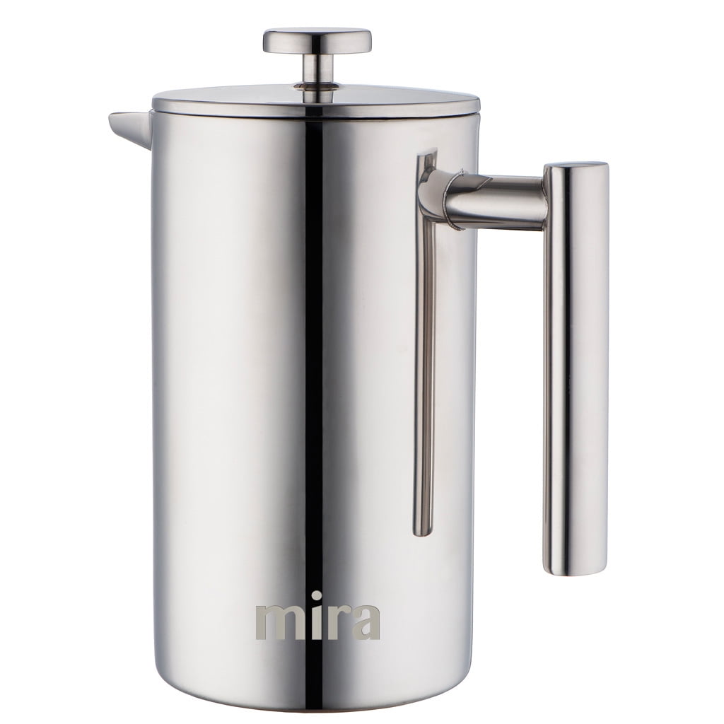 MIRA 20oz Brew French Press Coffee Maker, Double Wall Insulated ...