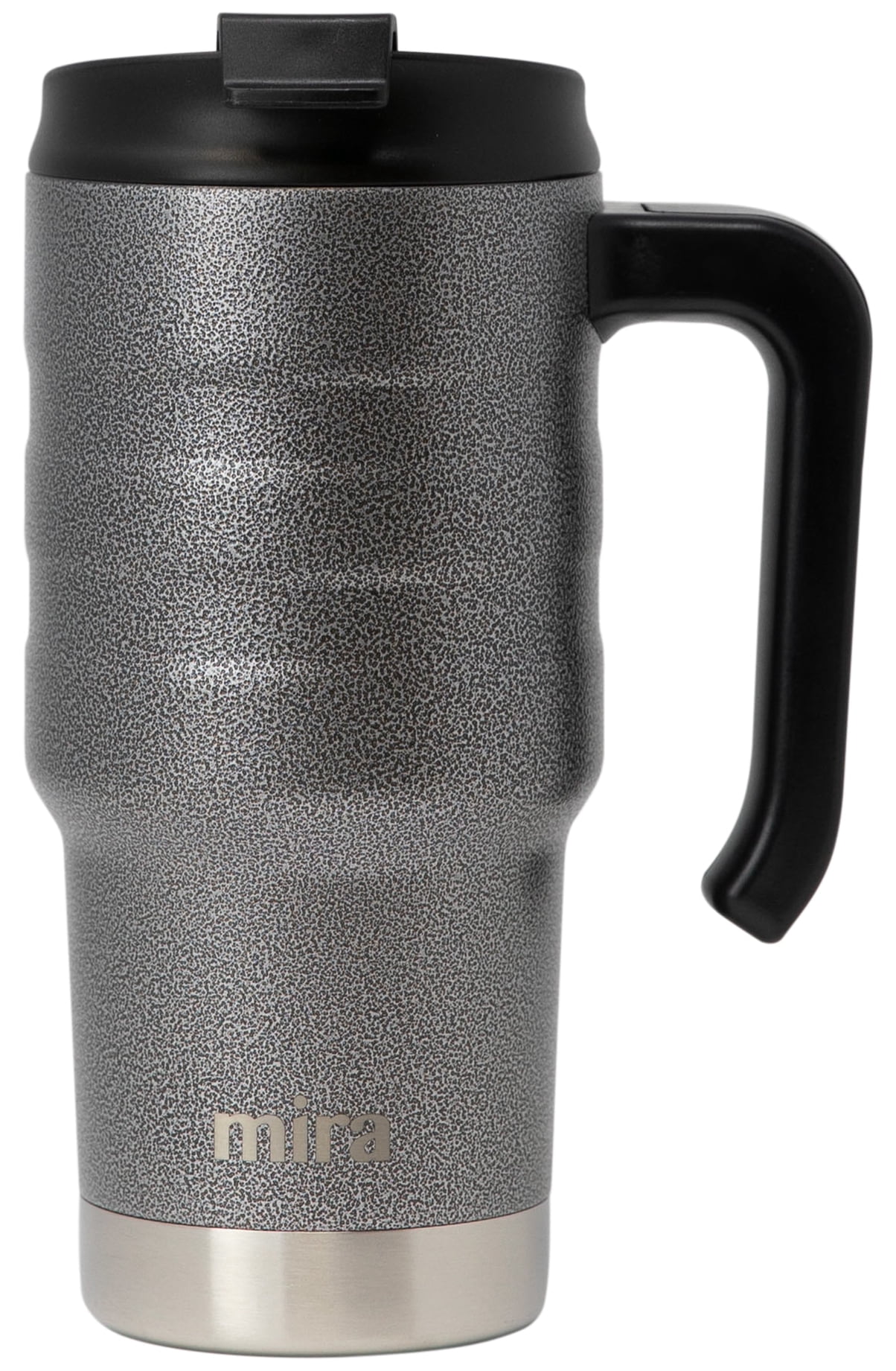 MIRA 20oz Insulated Travel Mug, Stainless Steel, Handle, Flip Lid ...