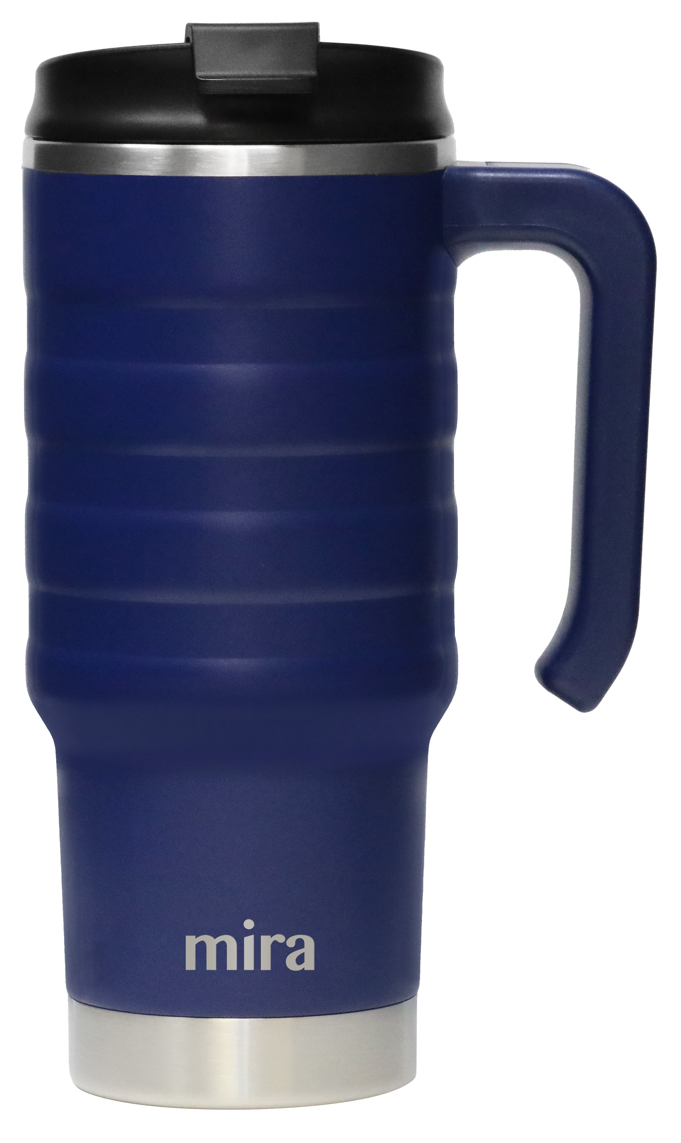 MIRA 24 oz Stainless Steel Insulated Travel Car Mug - Spill Proof Twist ...