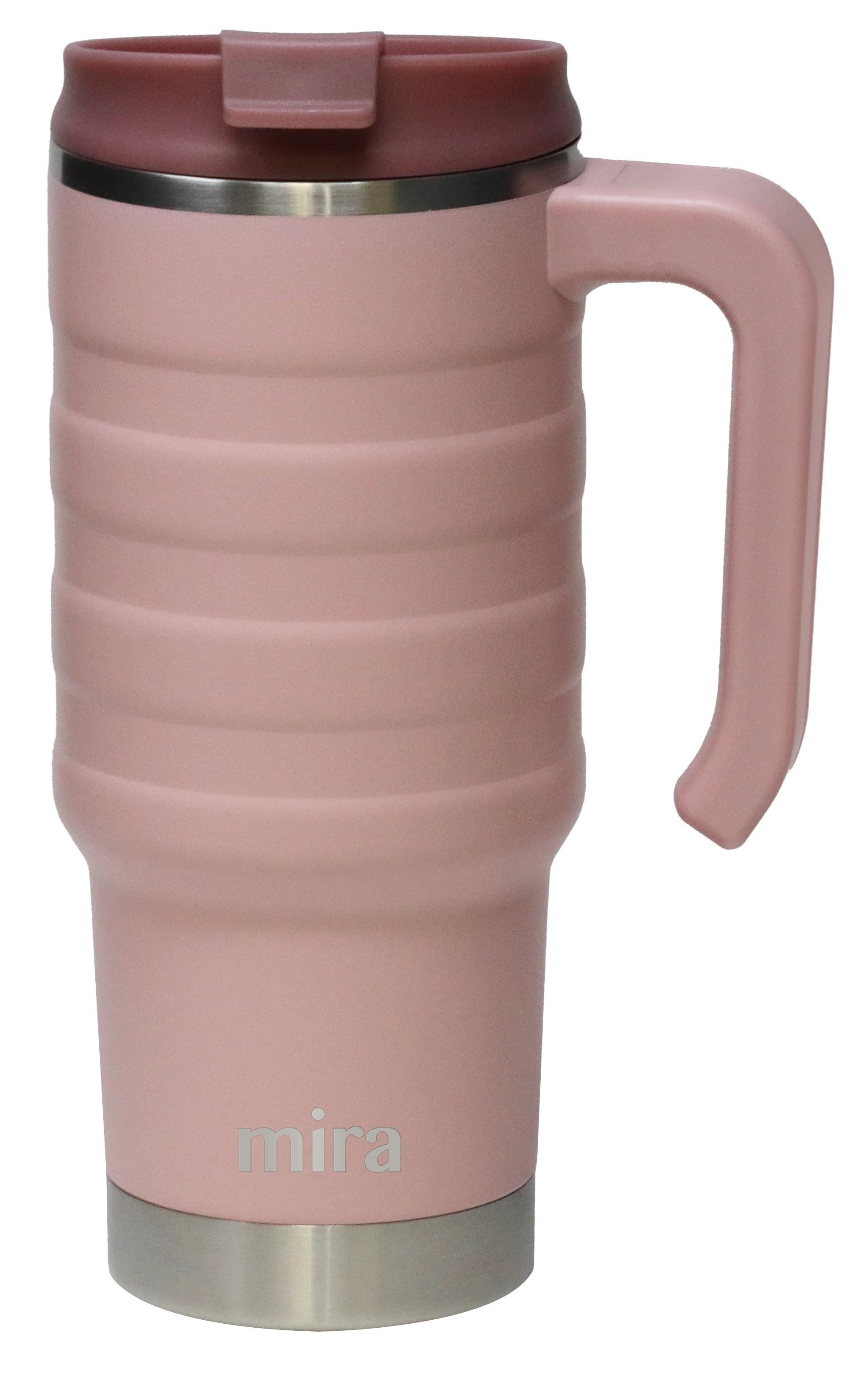 MIRA 24 oz Stainless Steel Insulated Travel Car Mug - Spill Proof Twist ...