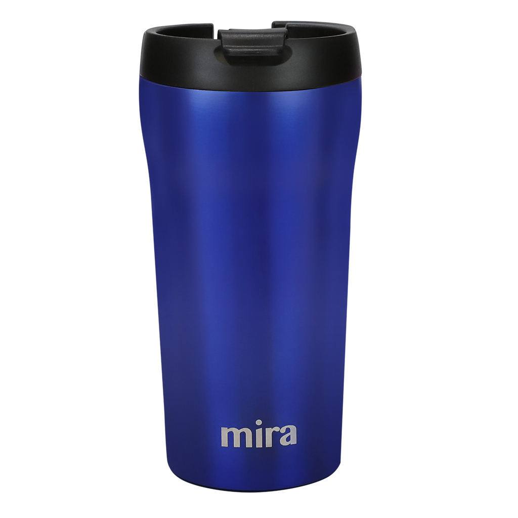 MIRA Stainless Steel Insulated Travel Car Mug | Spill Proof Flip Lid ...