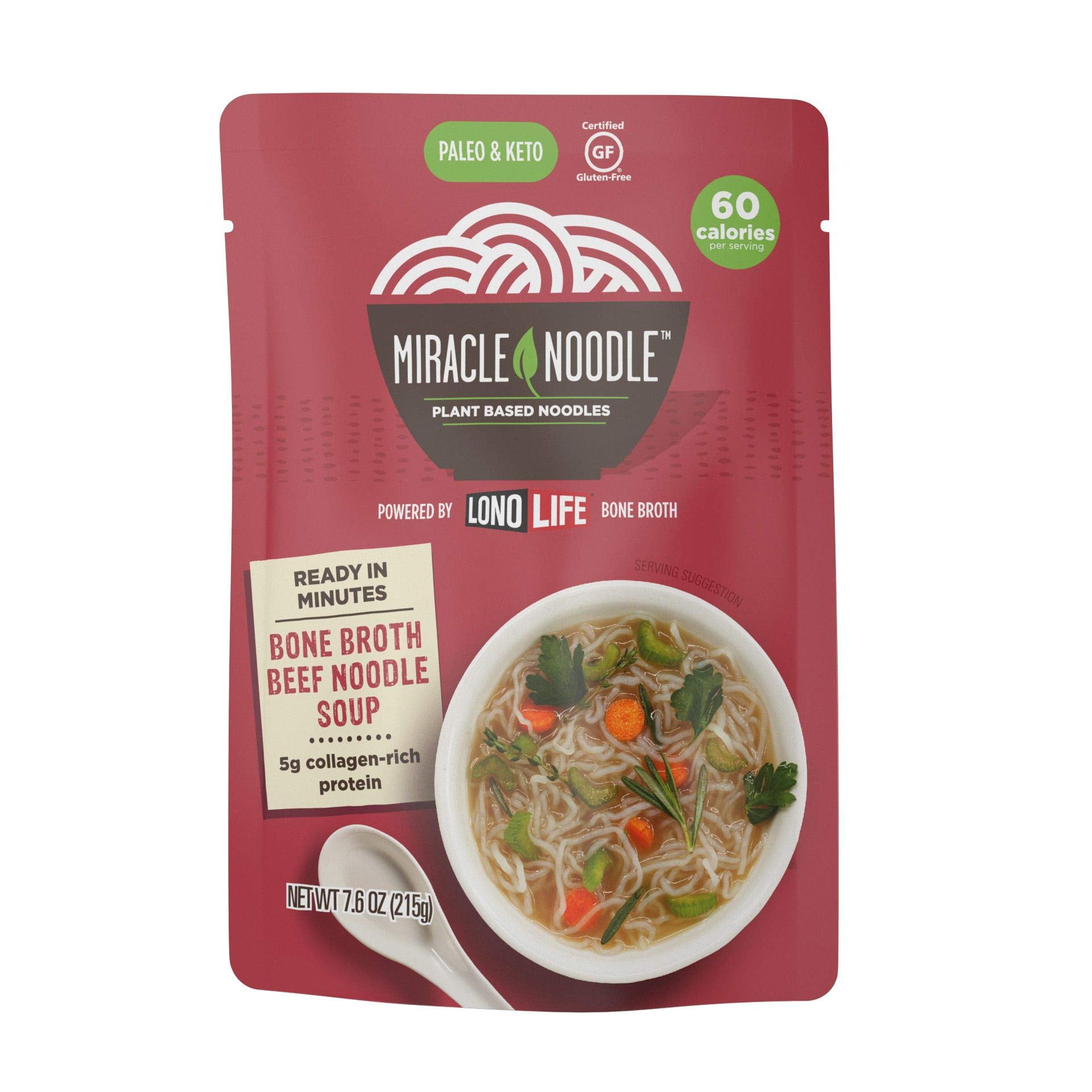 MIRACLE NOODLE Bone Broth Beef Noodle Soup, 7.6 OZ YUN15 - Walmart.com