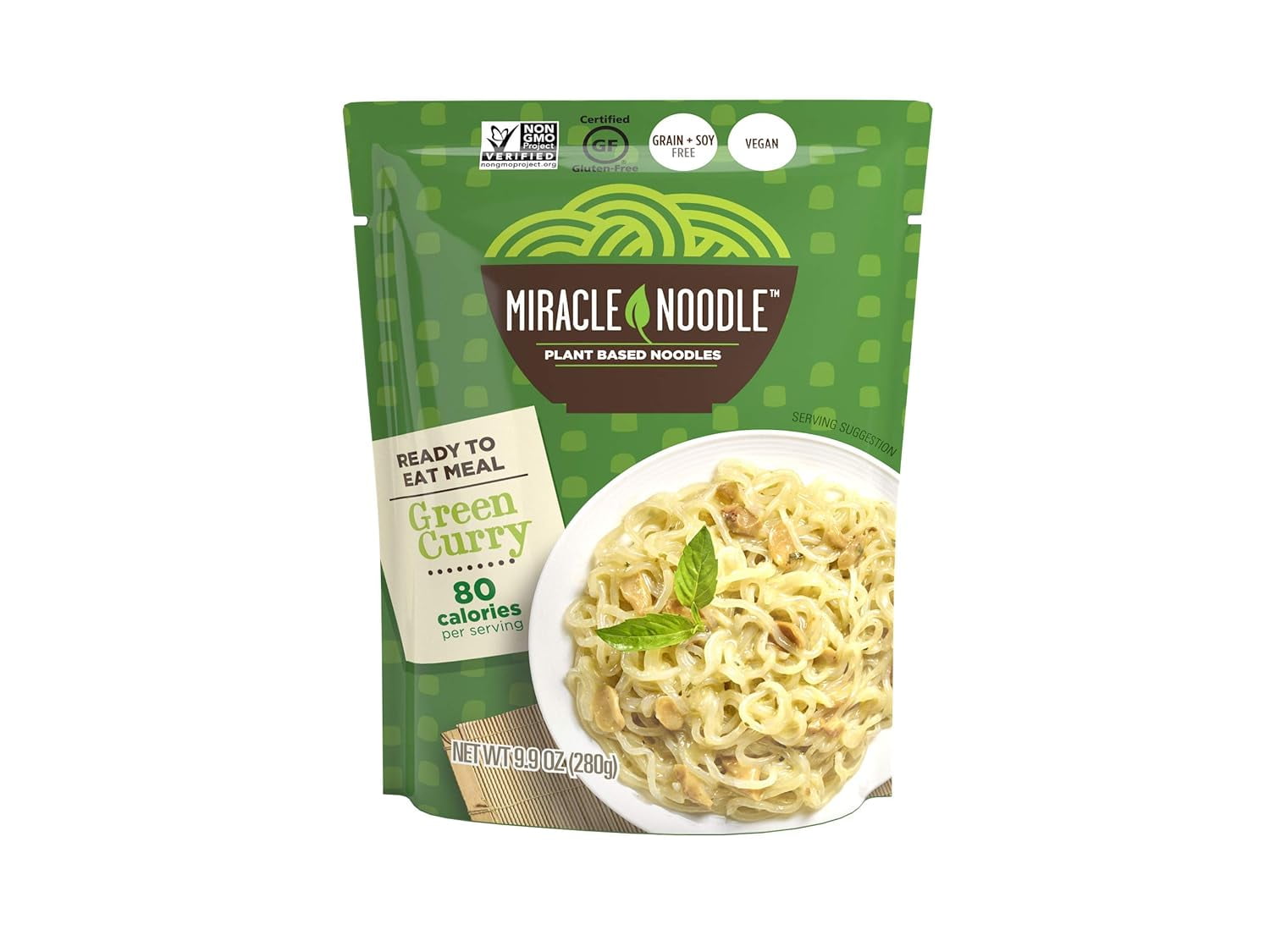 MIRACLE NOODLE Green Curry Noodle Meal, 10 OZ - Walmart.com