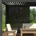 MIRADOR Outdoor Patio Metal Aluminum Louvered Sun Shade Shutter Wall ...
