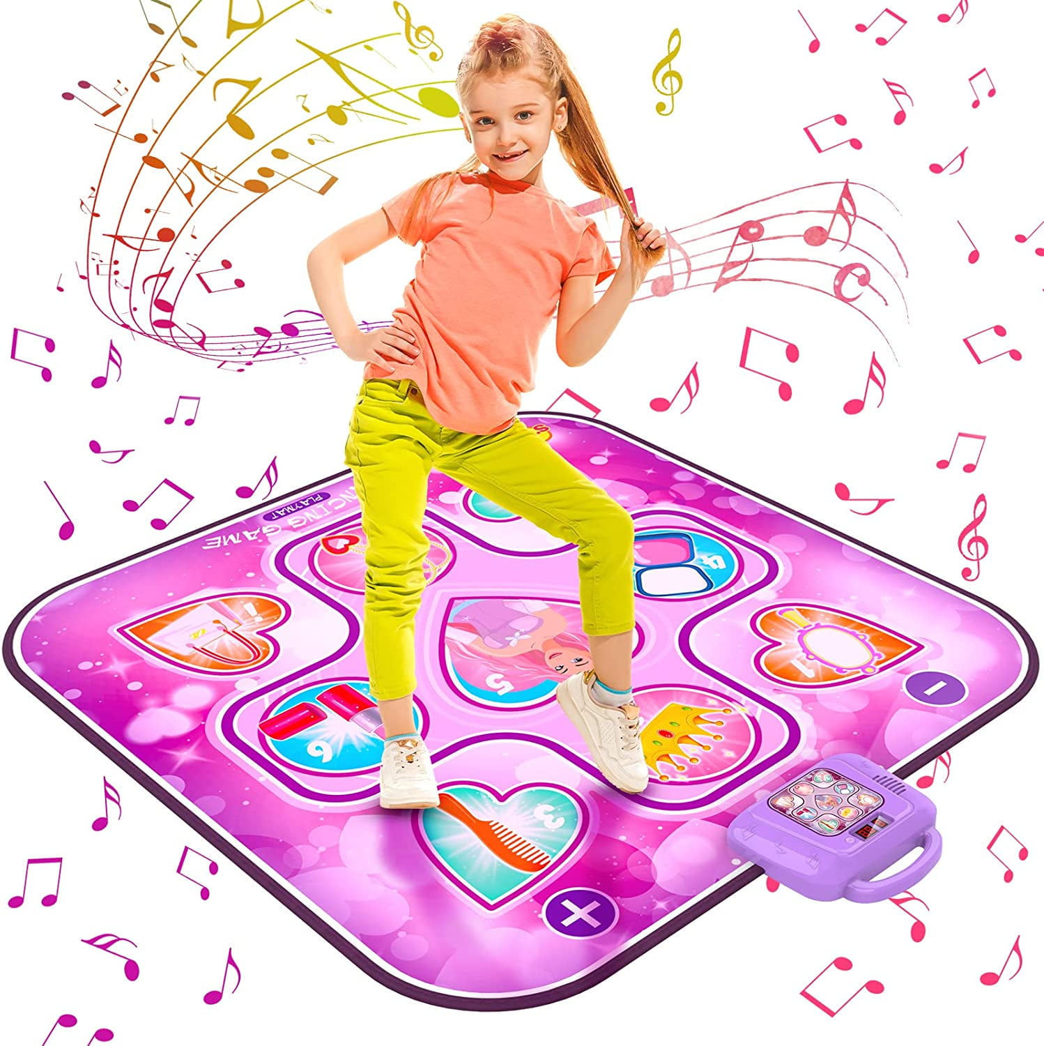 MIRAMAGJUS Dance Mat Toys for 3 4 5 6 7 8 9 10+ Year Old Girls Birthday ...