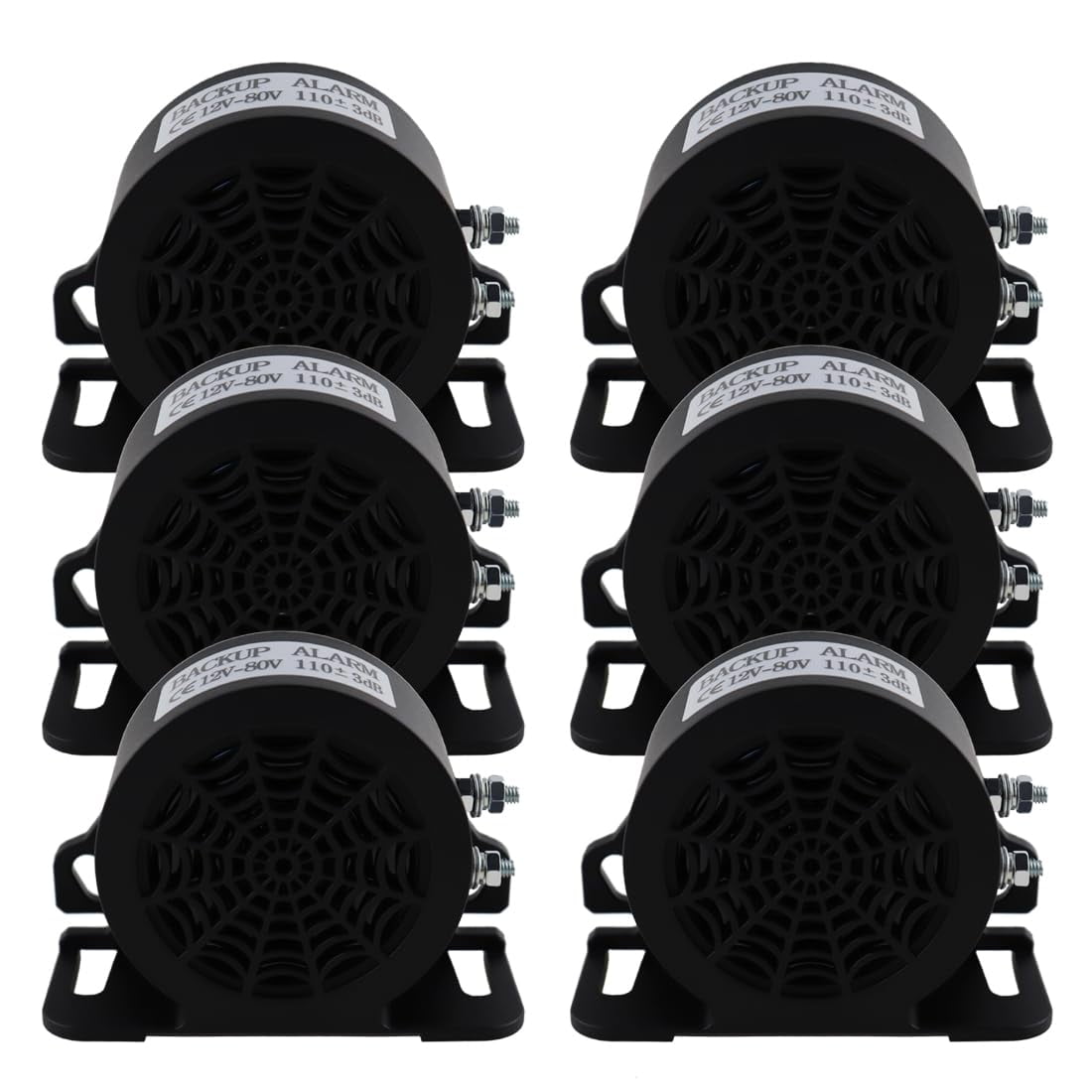 MIRKOO Backup Alarm 110dB 12V-80V DC Waterproof Industrial Heavy-Duty ...
