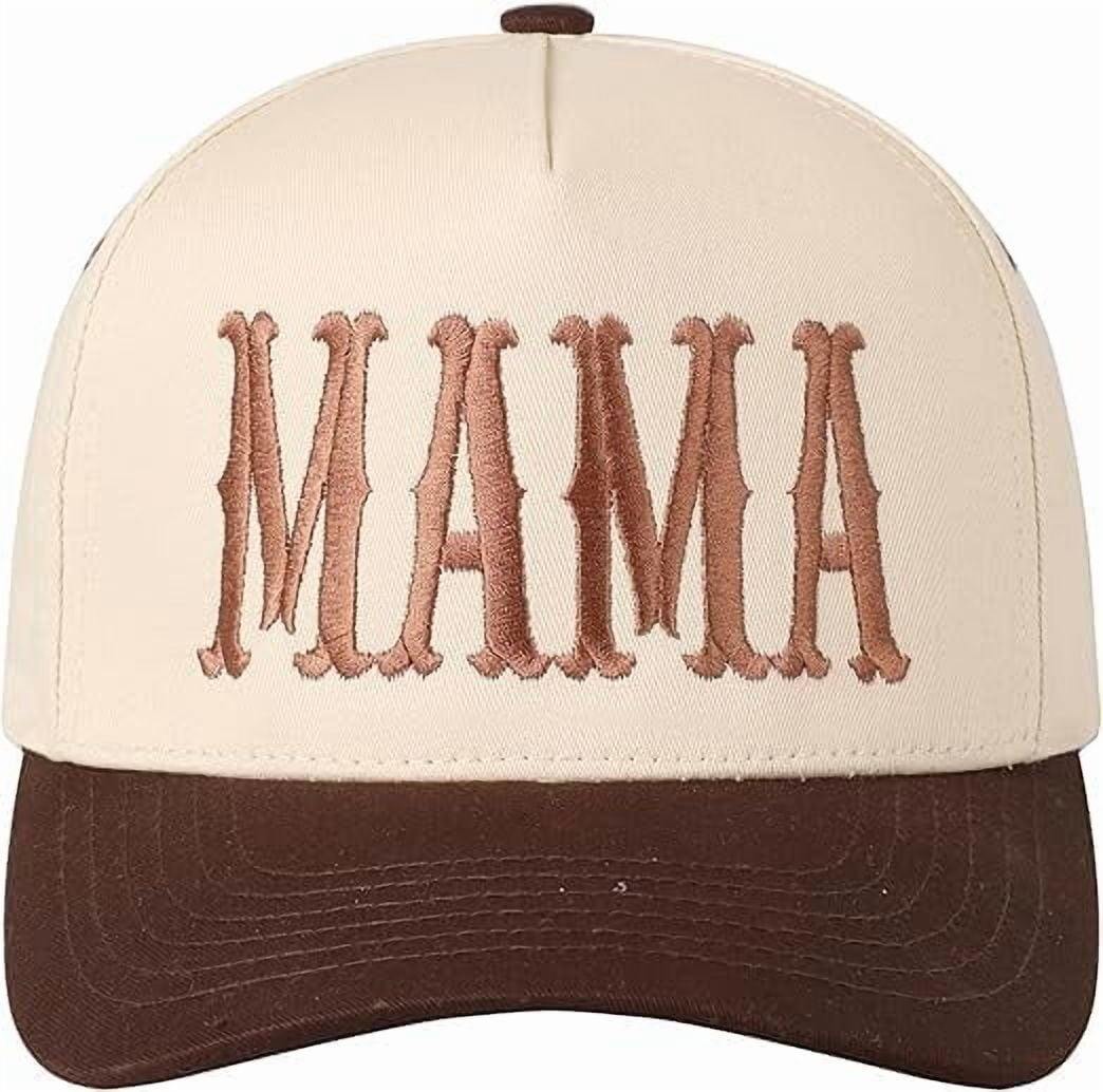 MIRMARU MAMA Typographic Design Embroidery Two Tone Trucker Baseball ...