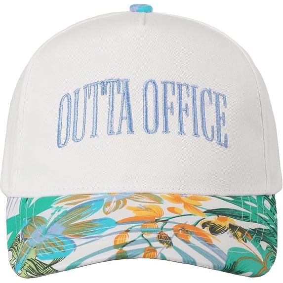 MIRMARU Outta Office Embroidery 5-Panel Two-Tone Trucker Hat with ...