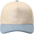 MIRMARU Pretty Girls Love Jesus Embroidered 100% Cotton 5-Panel Trucker ...