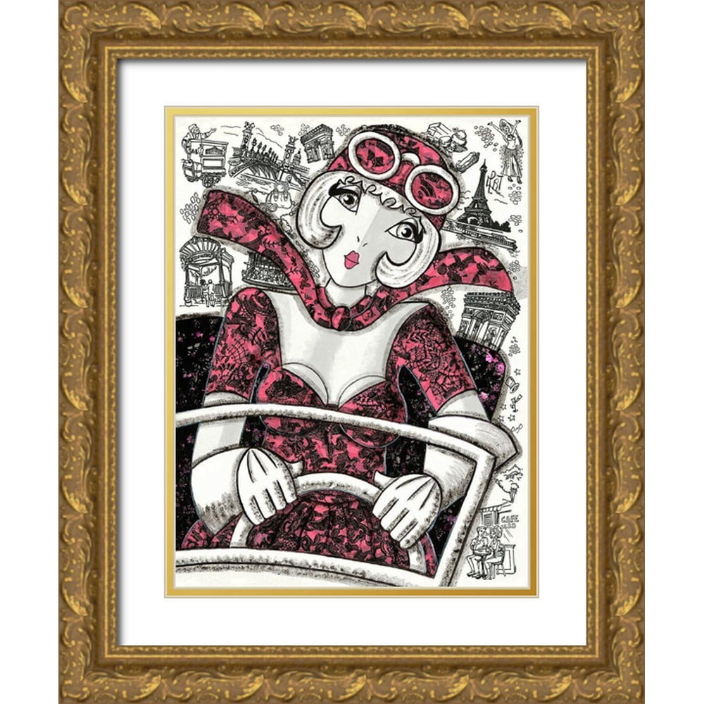 MIROTA 19x24 Gold Ornate Wood Framed with Double Matting Museum Art ...