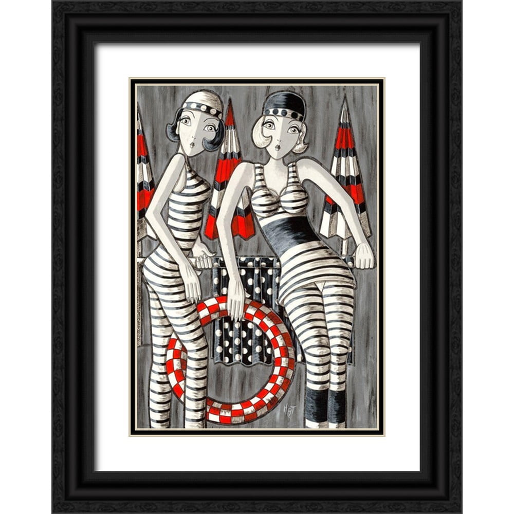 MIROTA 24x32 Black Ornate Wood Framed with Double Matting Museum Art ...