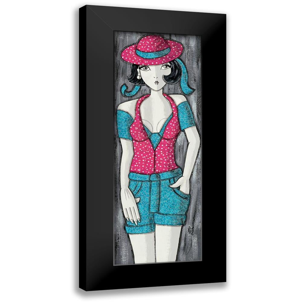 MIROTA 9x18 Black Modern Framed Museum Art Print Titled - Short bleu ...