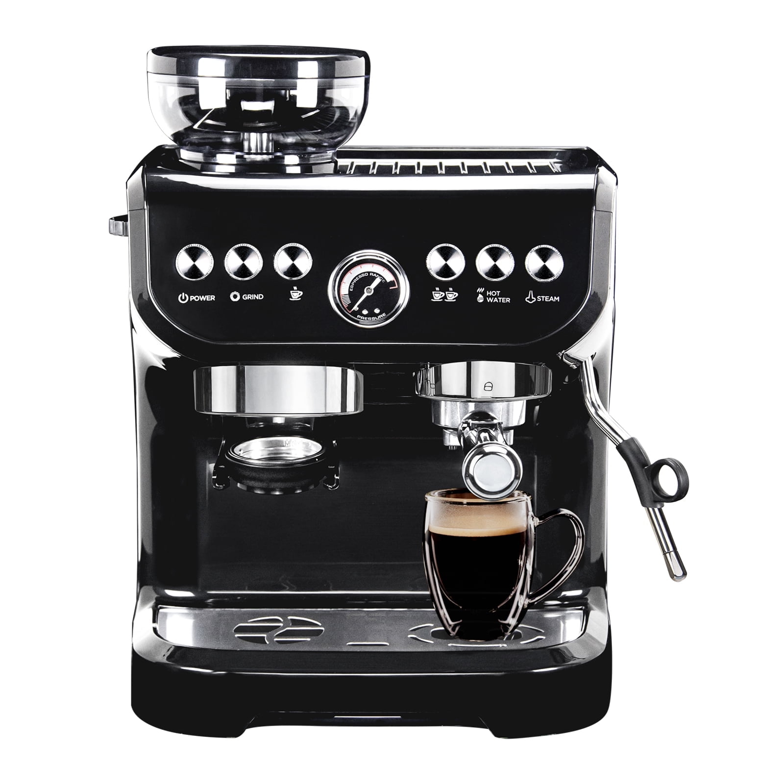 MIROX Espresso Machine 15 Bar, Coffee Maker With Milk Frother Steam ...