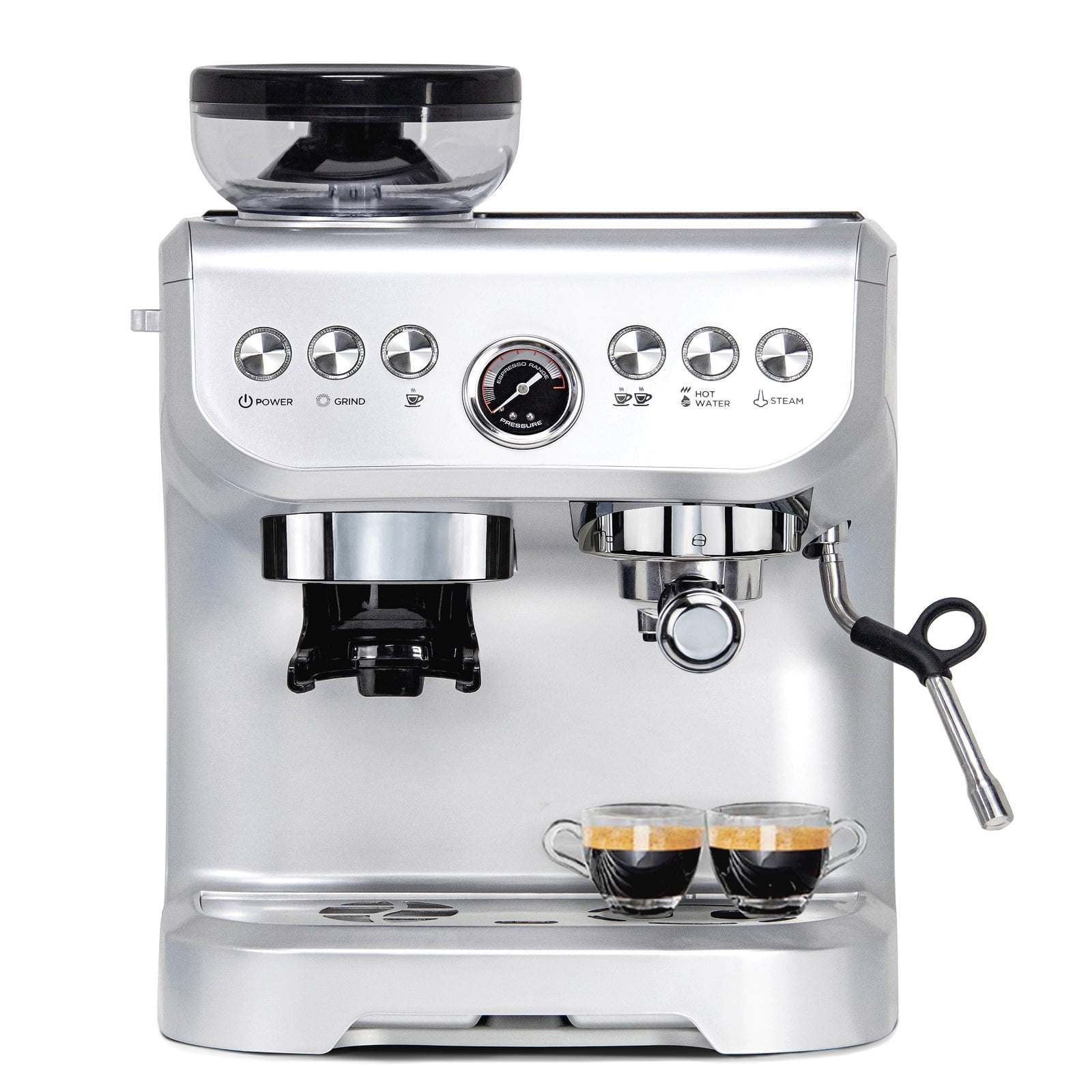 Espresso Machine 15 Bar, Coffee Maker With Milk Frother Steam Wand ...