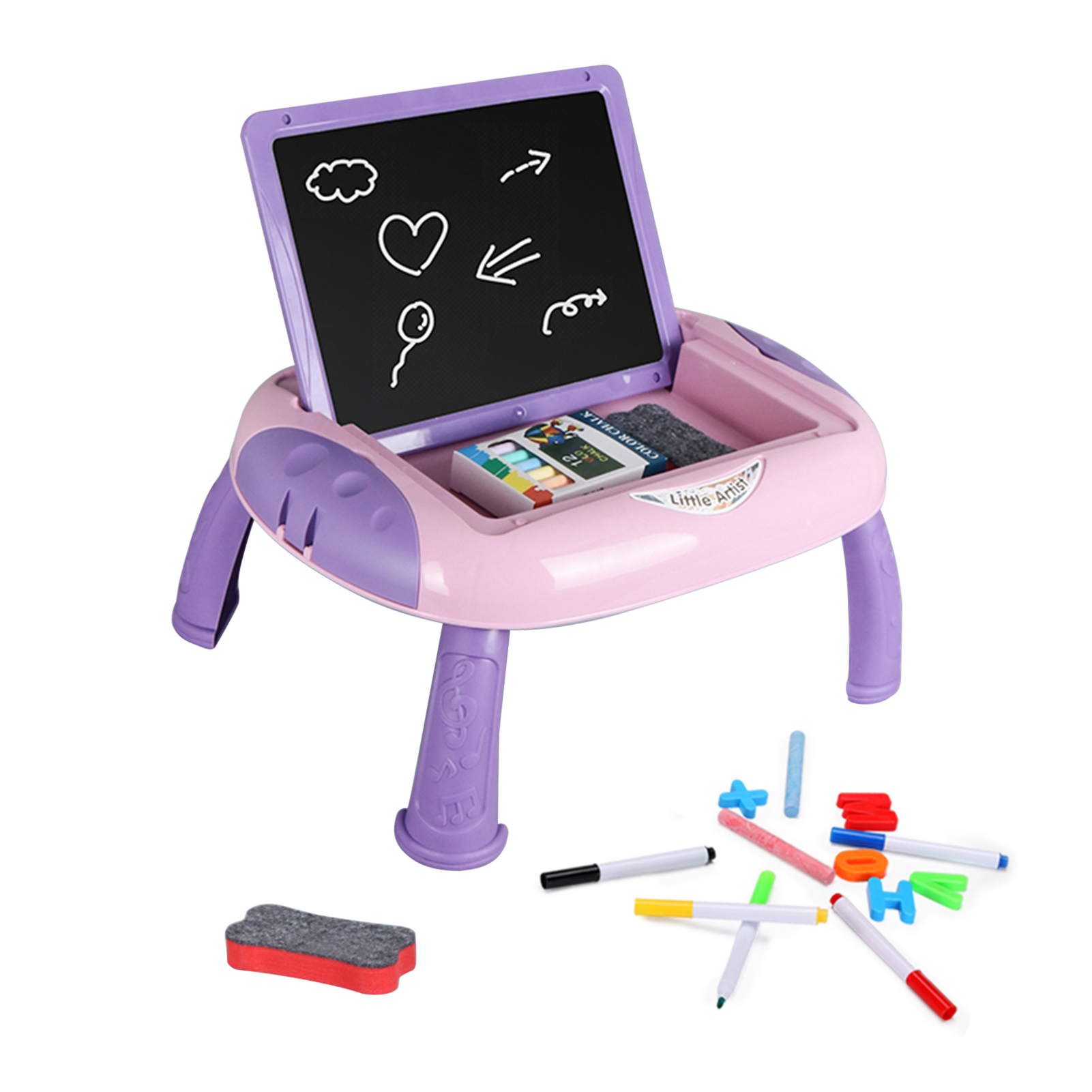 MIRROR 1 Set Kids Magnetic Drawing Board Table Double Sided Erasable ...