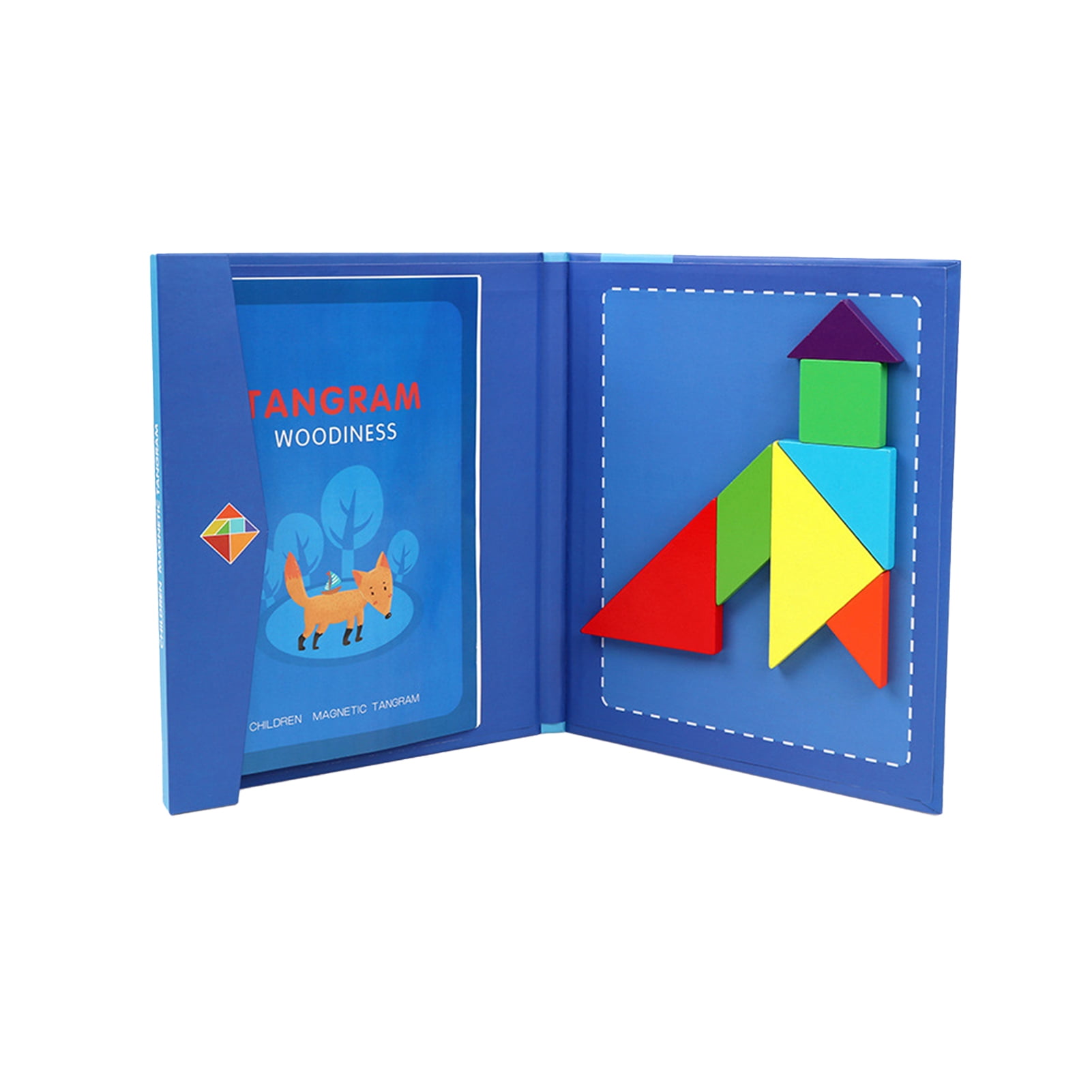 MIRROR 1 Set Tangram Toy Book Design Geometric Shapes Magnetic Blocks ...
