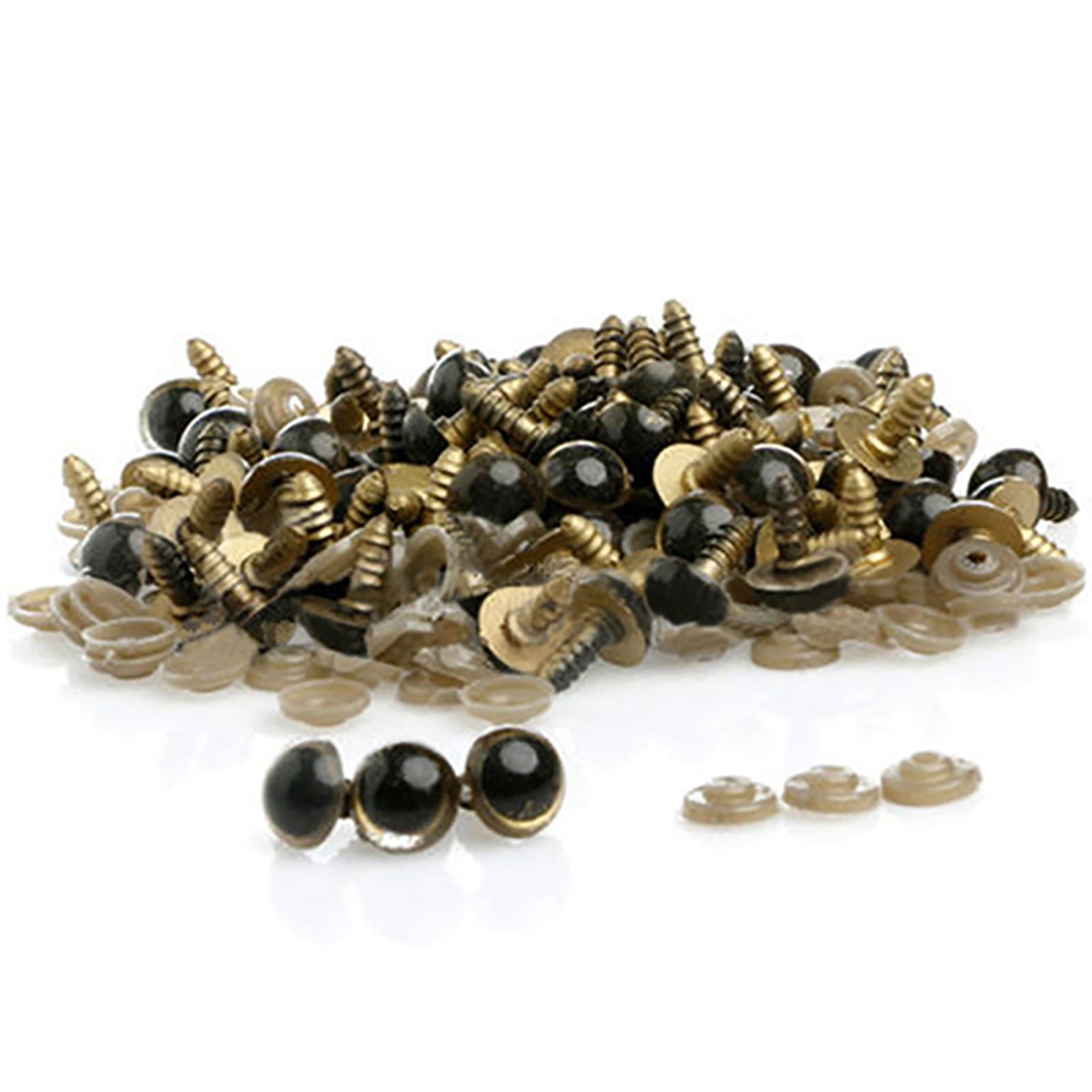 MIRROR 100 Pcs 8-20mm Plastic Safety Eyes for Teddy Bear Doll Animal ...