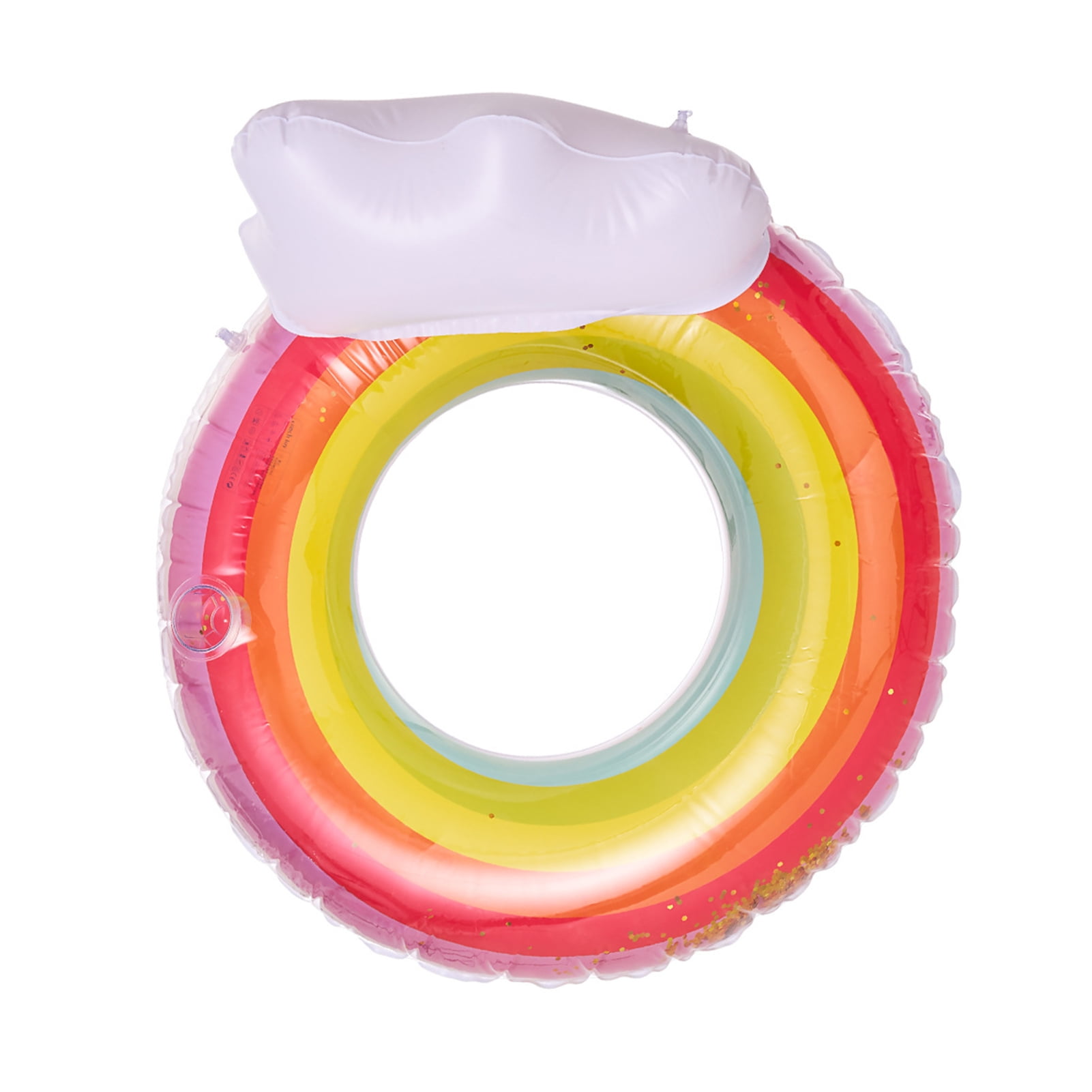 MIRROR Adult Inflatable Pool Float with Cup Holders Backrest Design ...