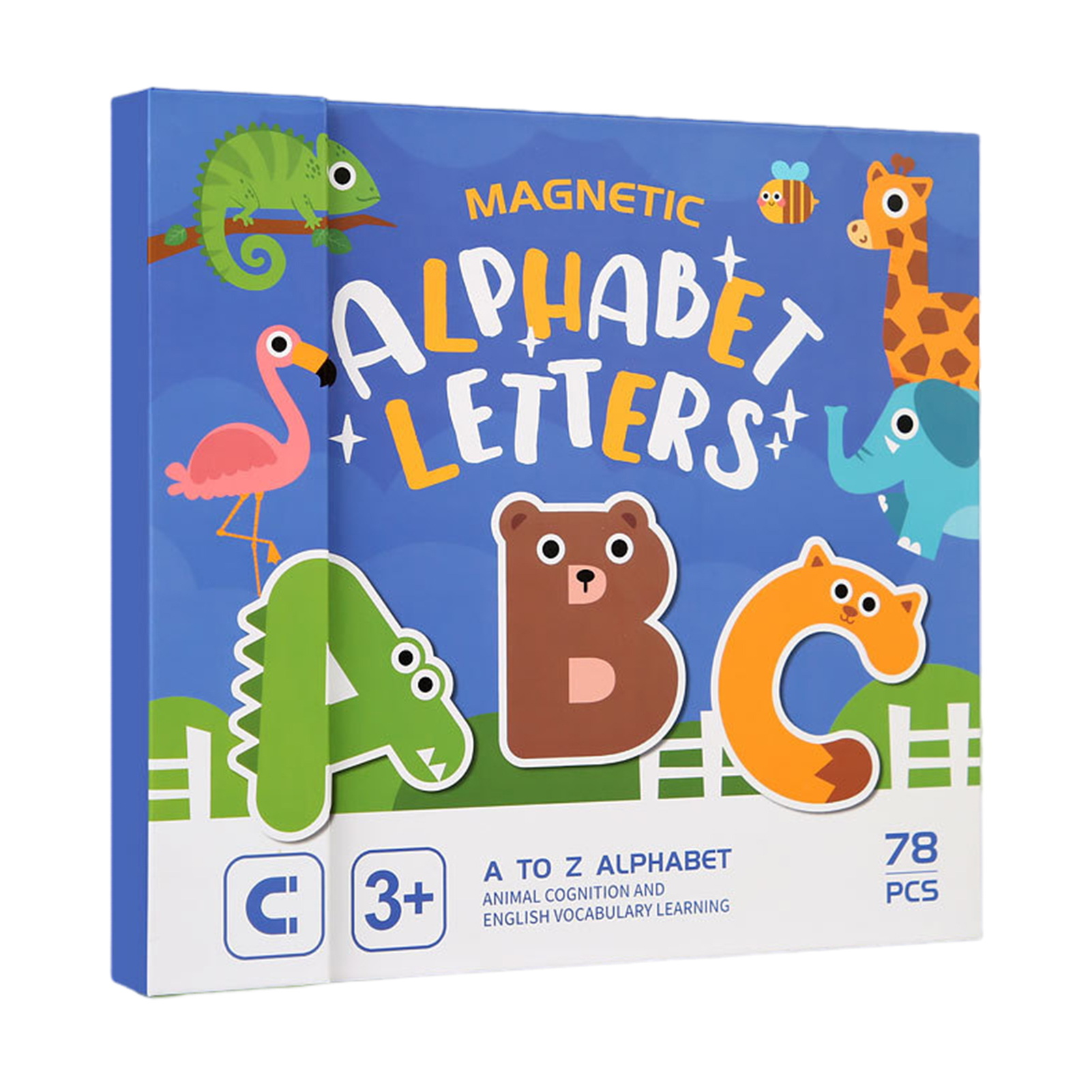 MIRROR Baby Magnetic Alphabet Book ABC Letter Learning Words Spelling ...