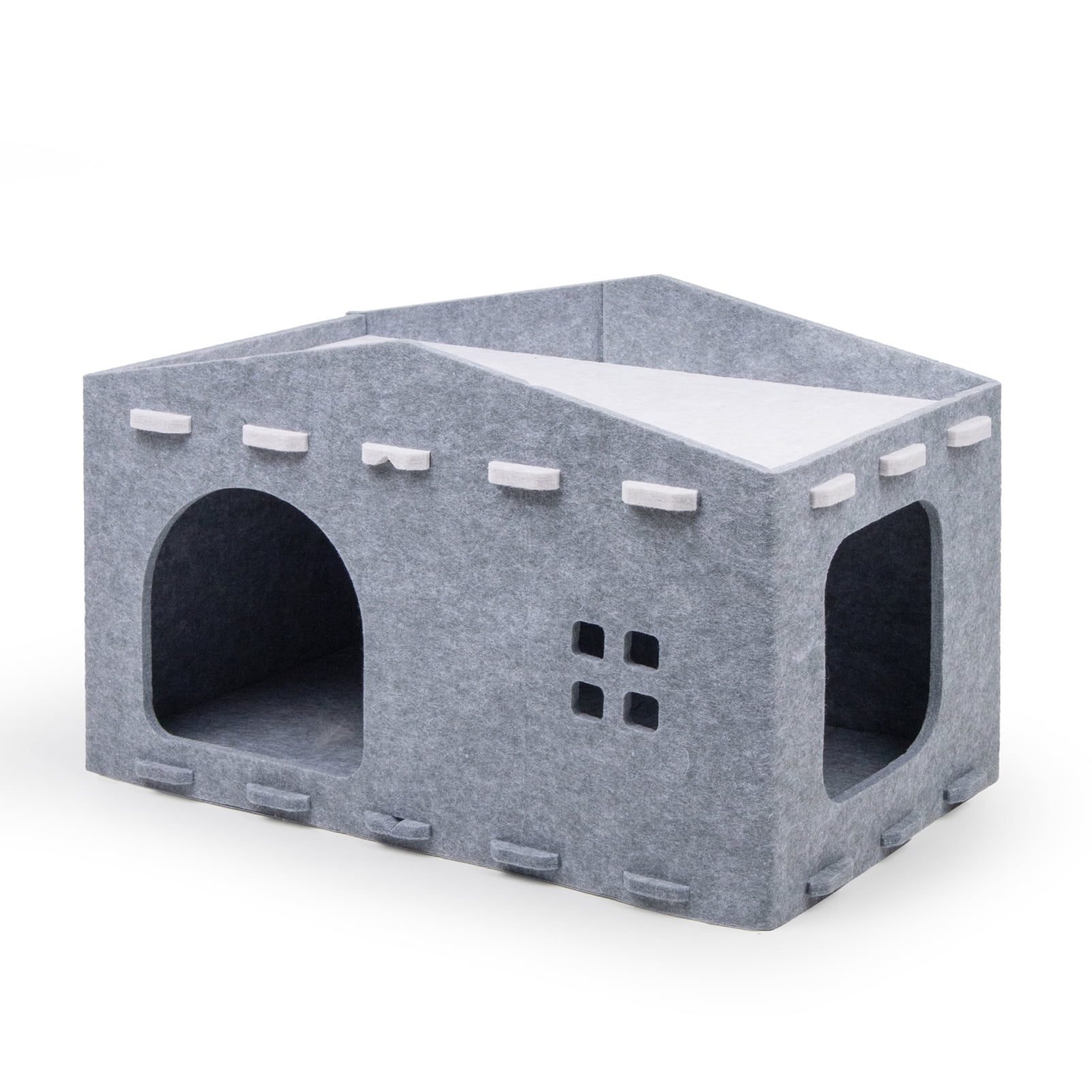 MIRROR Cat Bed Large Cat Cave Nest Pet House Felt Cat Play Rest Space Pet Condo Hideaway Cube 2 ...