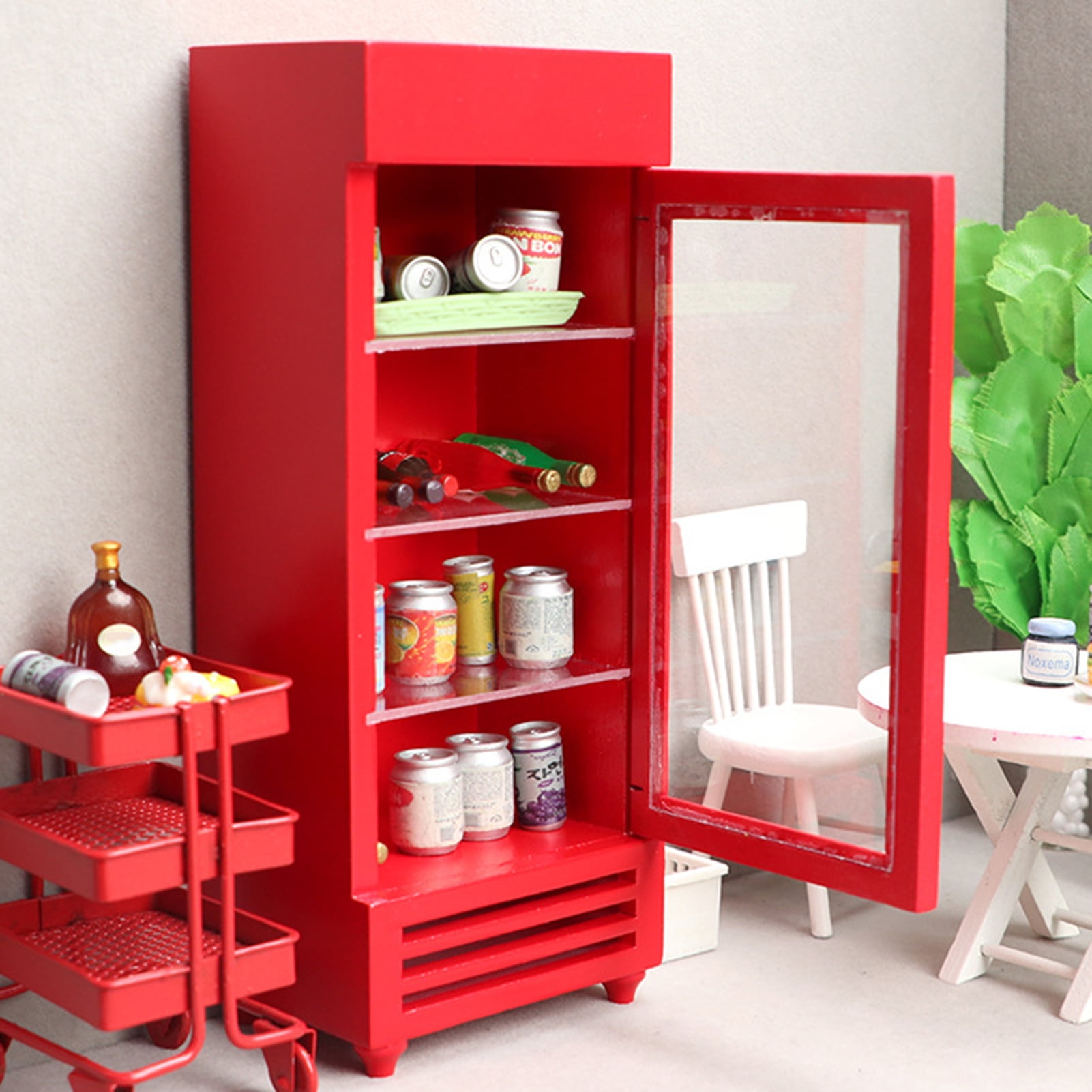 MIRROR Dollhouse Freezer Realistic Anti-crack 1/12 Scale Realistic ...