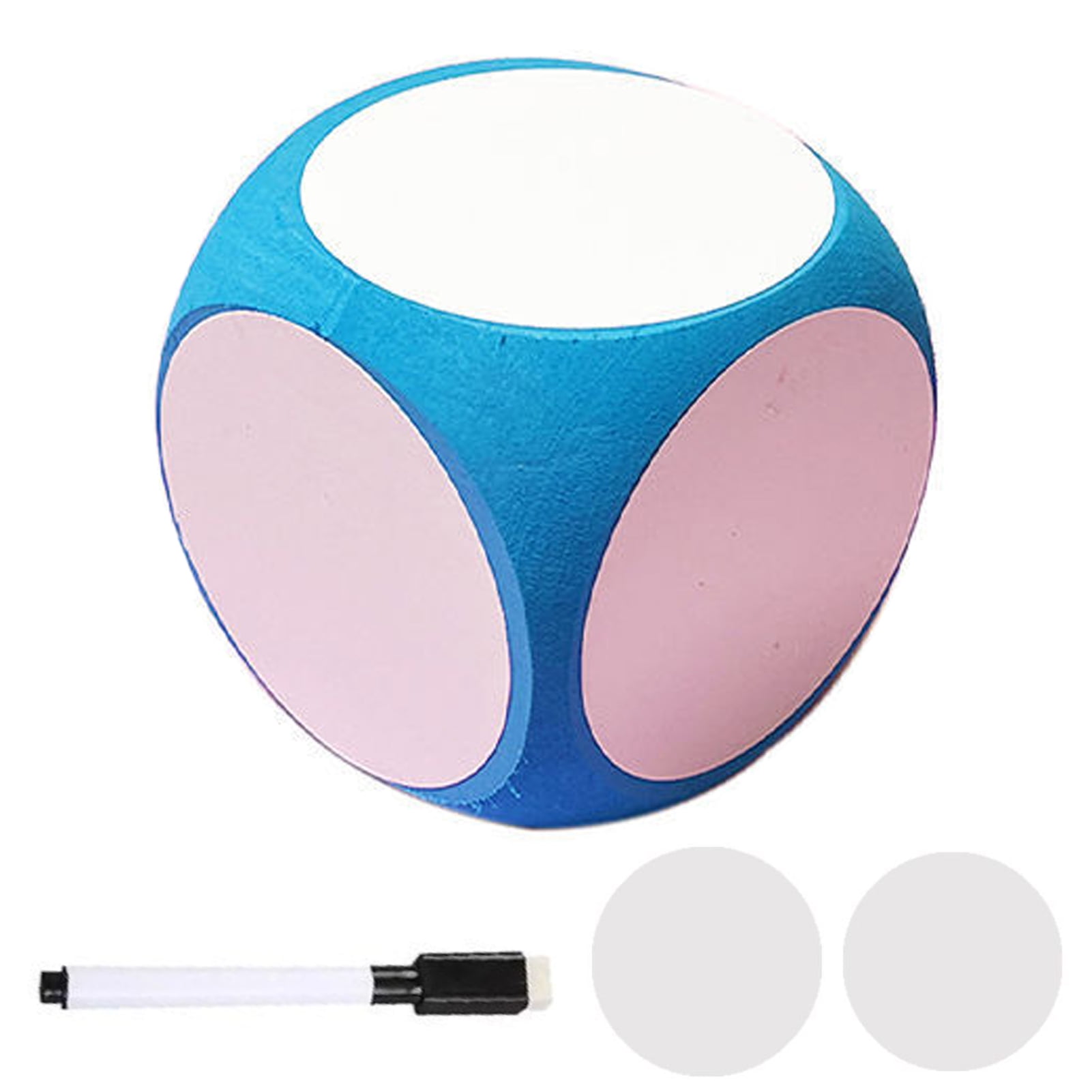 MIRROR Erasable EVA Dice Giant Foam Game Cube Large Dry Erase Block ...