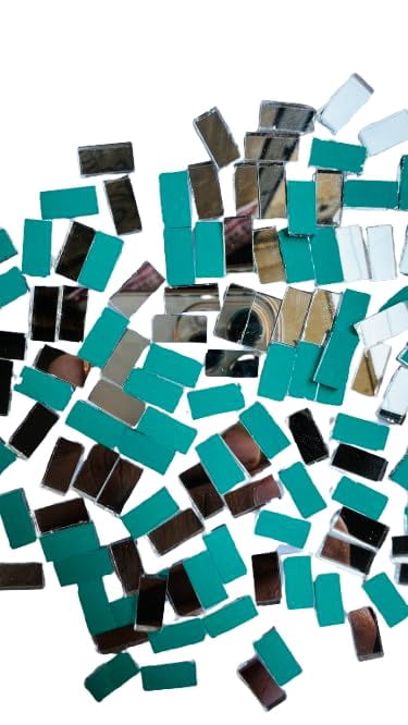 MIRROR GLASS WORLDWIDE Rectangle Mirrors 5x10 mm 800 Pieces 100 gm ...