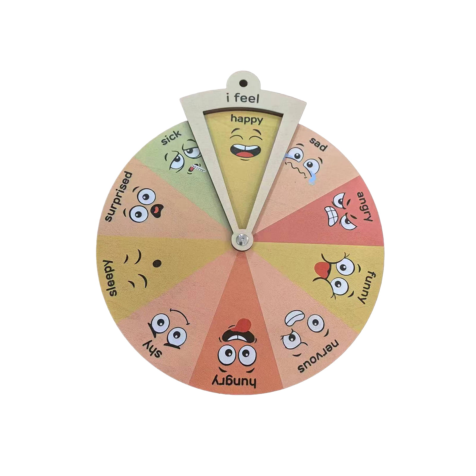 MIRROR Kids Wooden Feelings Wheel Emotion Regulation Spinner Social ...