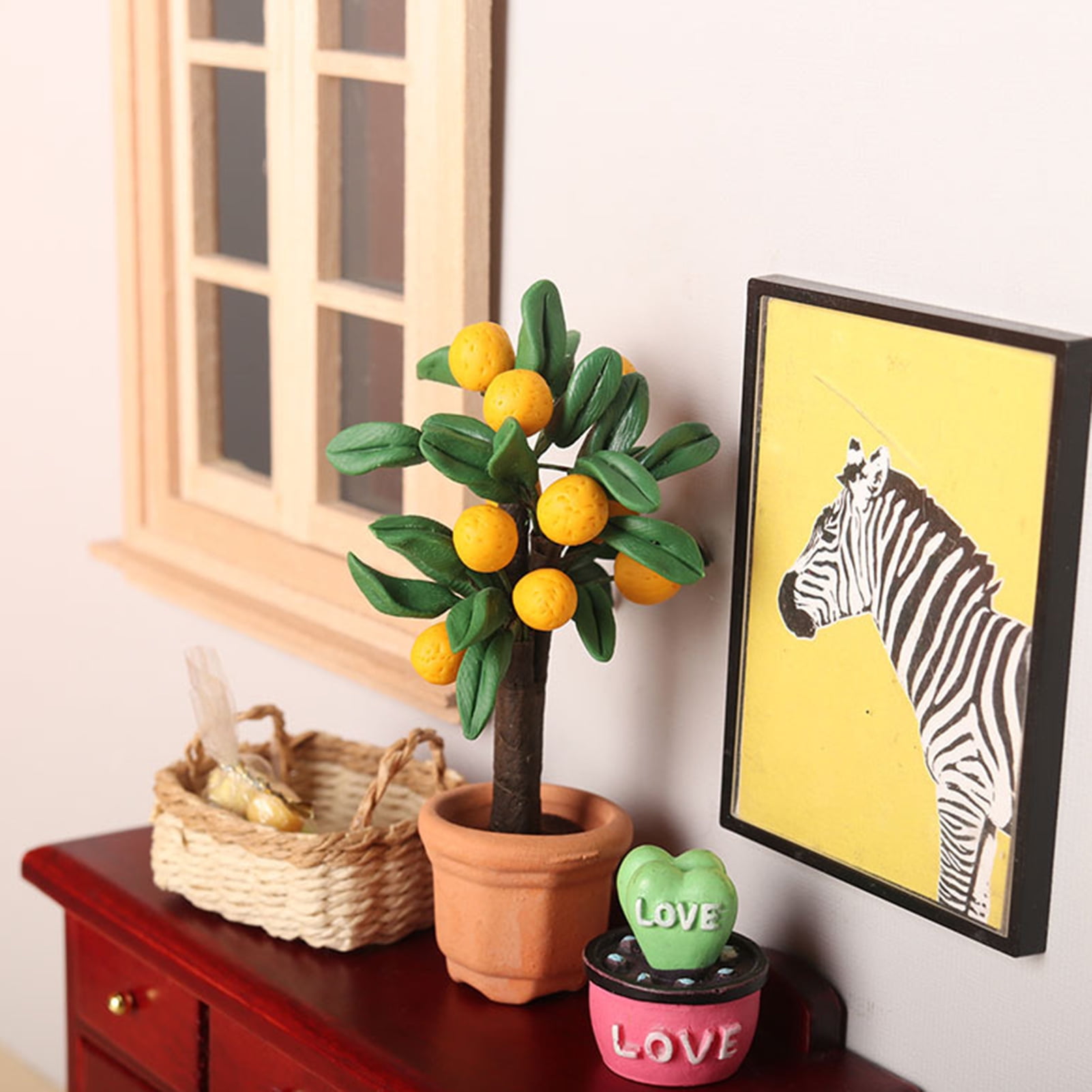 MIRROR Miniature Tangerine Tree Realistic Looking Ultralight Eco ...