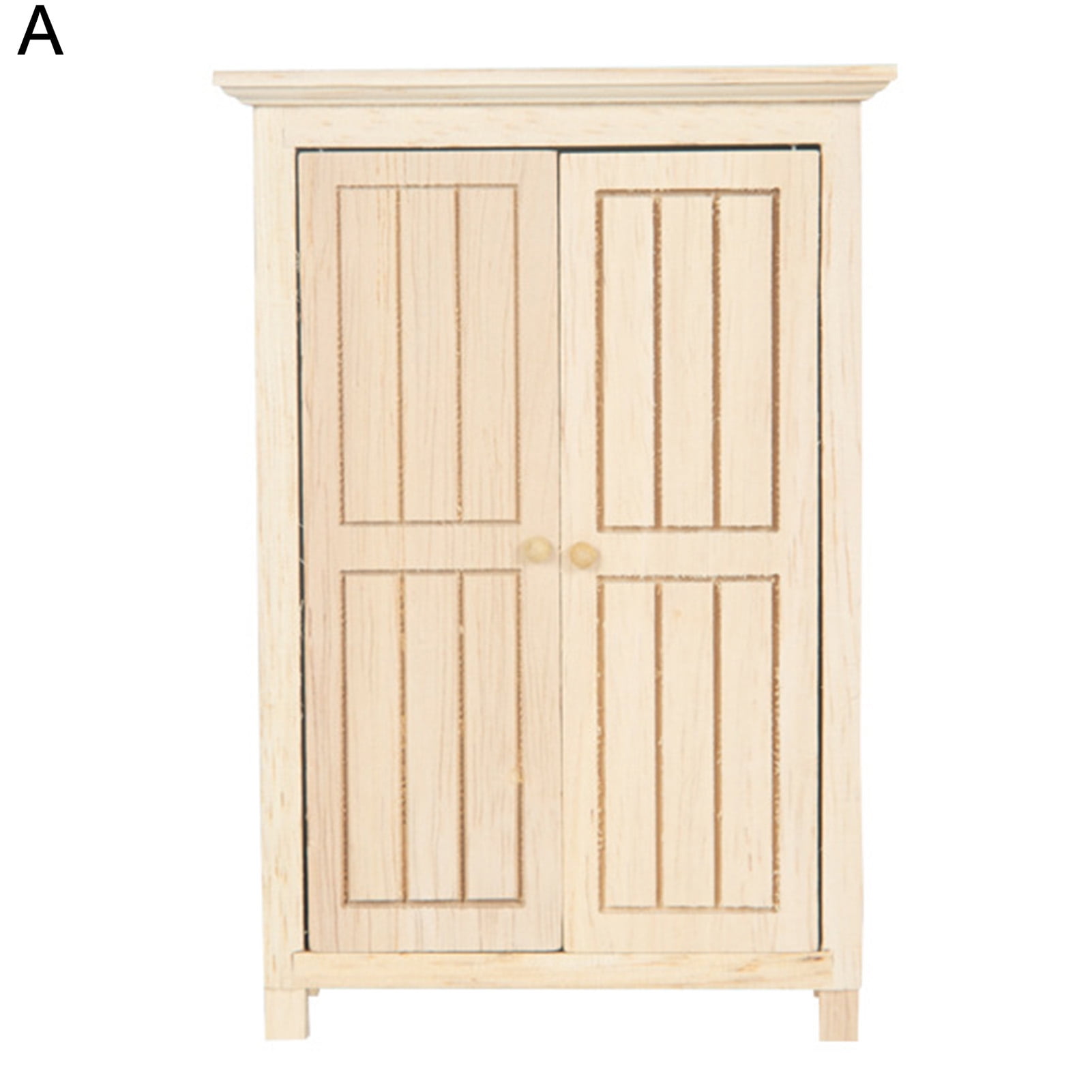 MIRROR Miniature Wooden Wardrobe DIY Meticulous Workmanship Wood ...