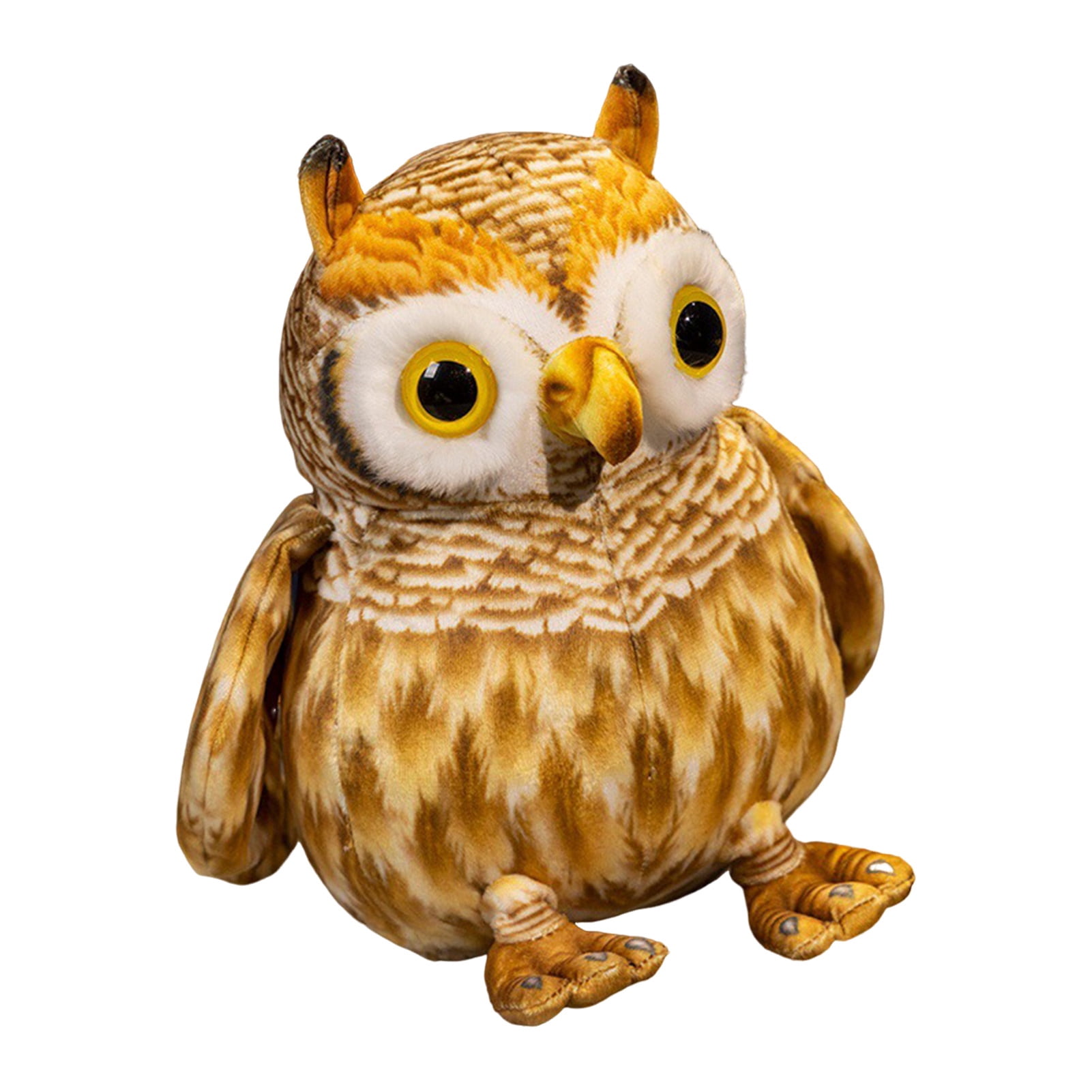 MIRROR Night Owl Plush Toy Simulated Big Eyes Bird Plushie Stuffed ...
