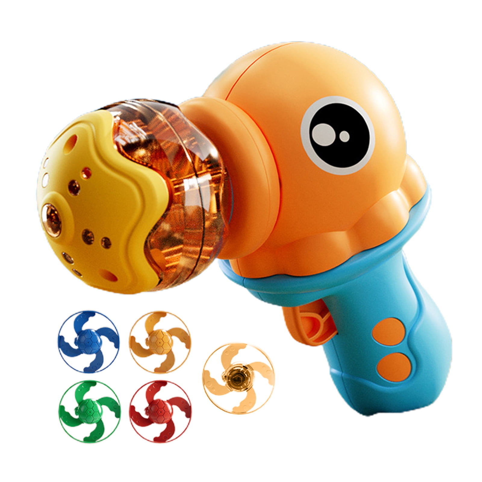 MIRROR Octopus Flying Disc Top Launcher LED Light-Up Outdoor Garden ...