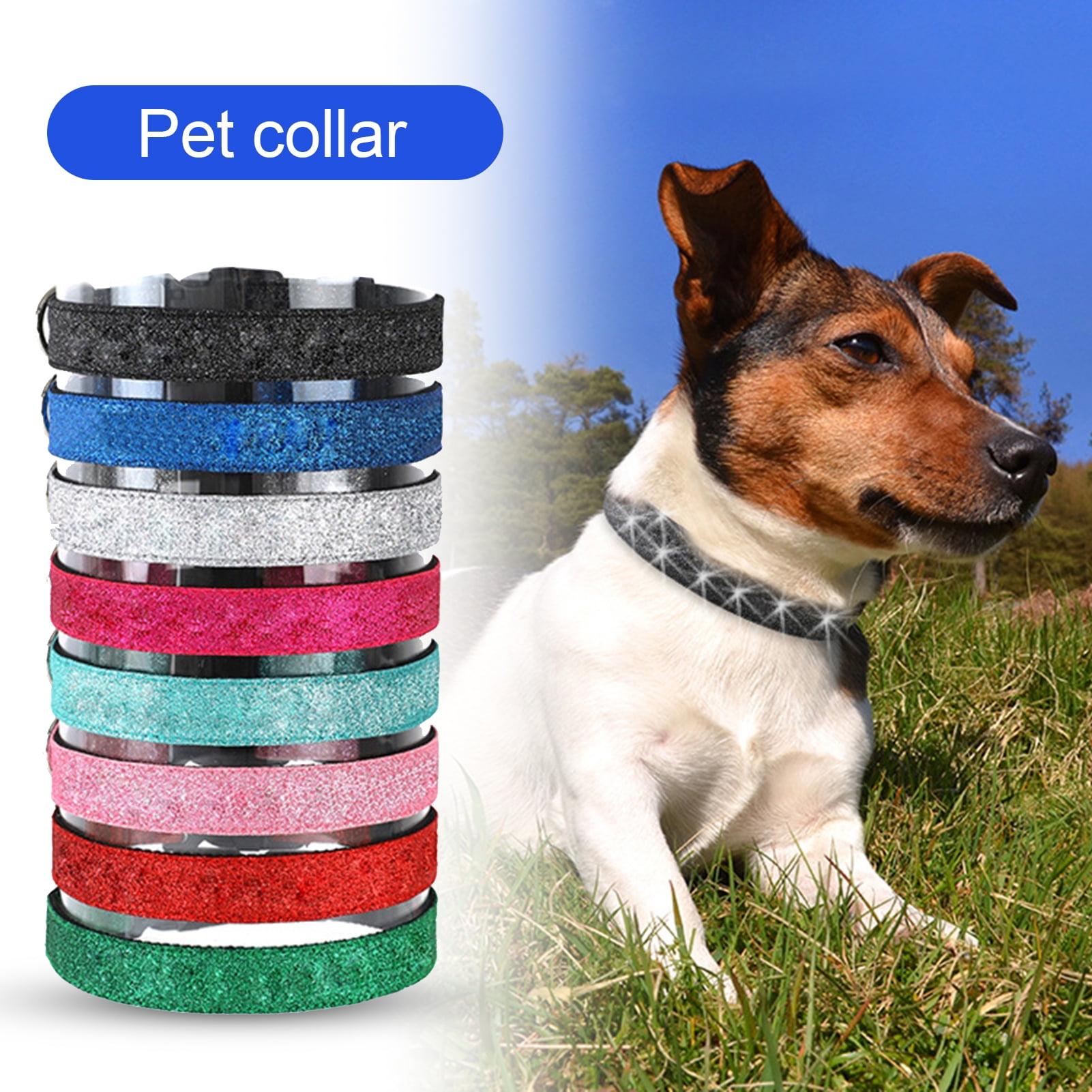 MIRROR Pet Collar High Stability Decorating Vibrant Colors Bright Small ...