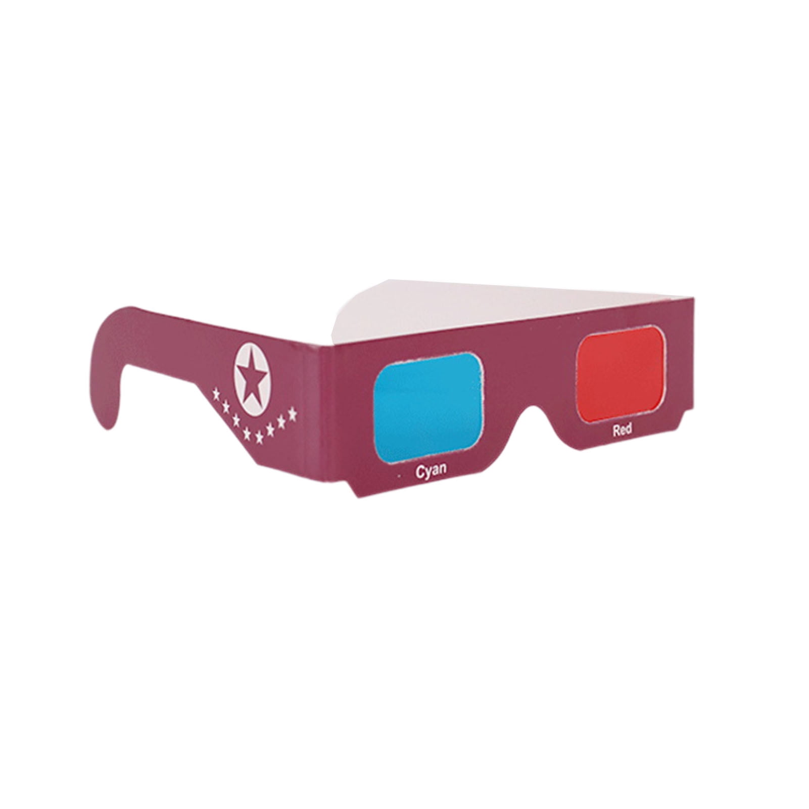MIRROR Red Cyan Lens 3D Glasses DIY Kids Educational 3D Movie Viewing ...