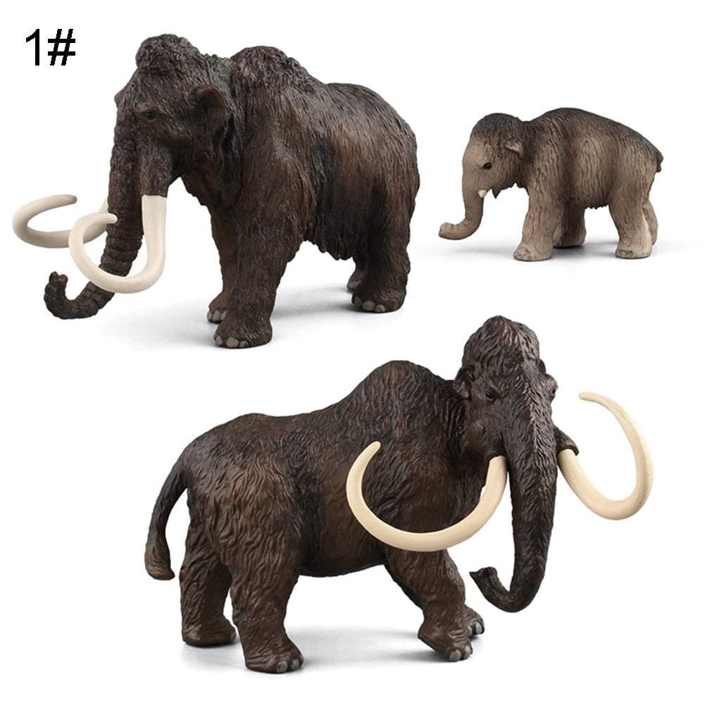 MIRROR Simulation Family Mammoth Elephant Animal PVC Model Figurine ...