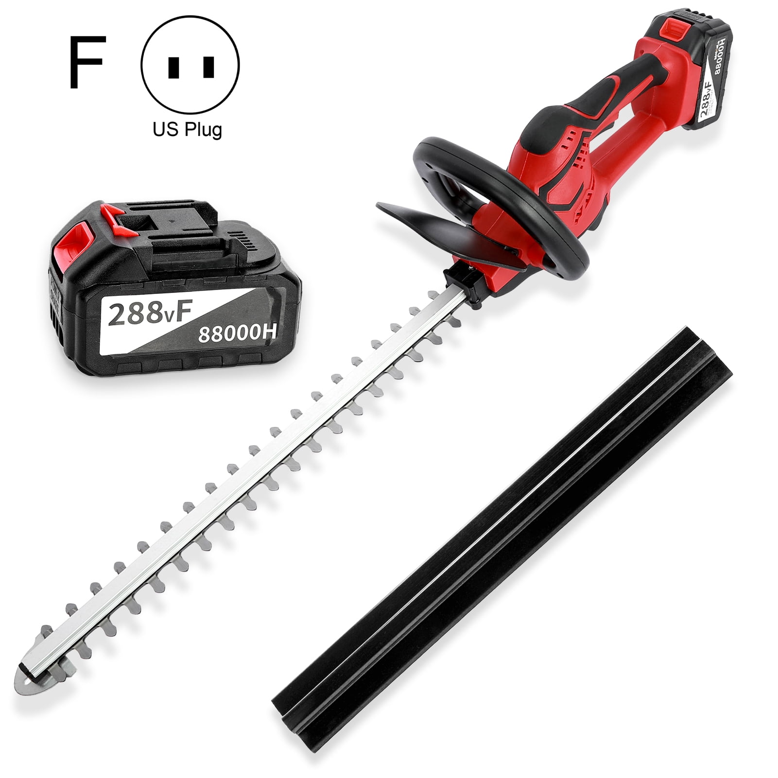 MIRROR Wireless Hedge Trimmer Brushless Motor Anti Slip Handle Double ...