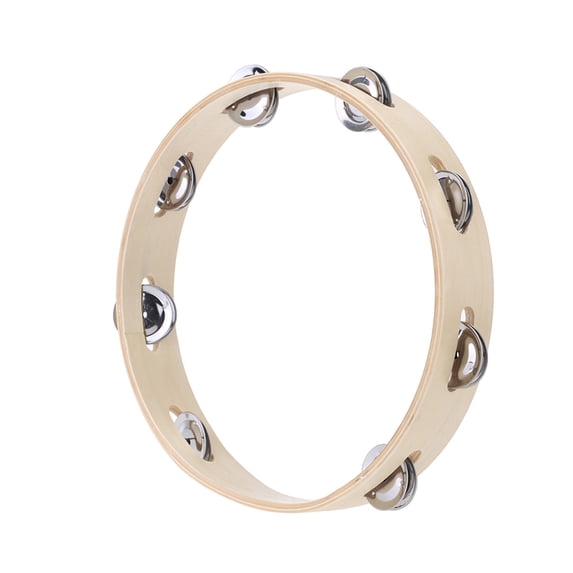 MIRROR Wooden Handheld Headless Tambourine Single Row Jingle Musical ...