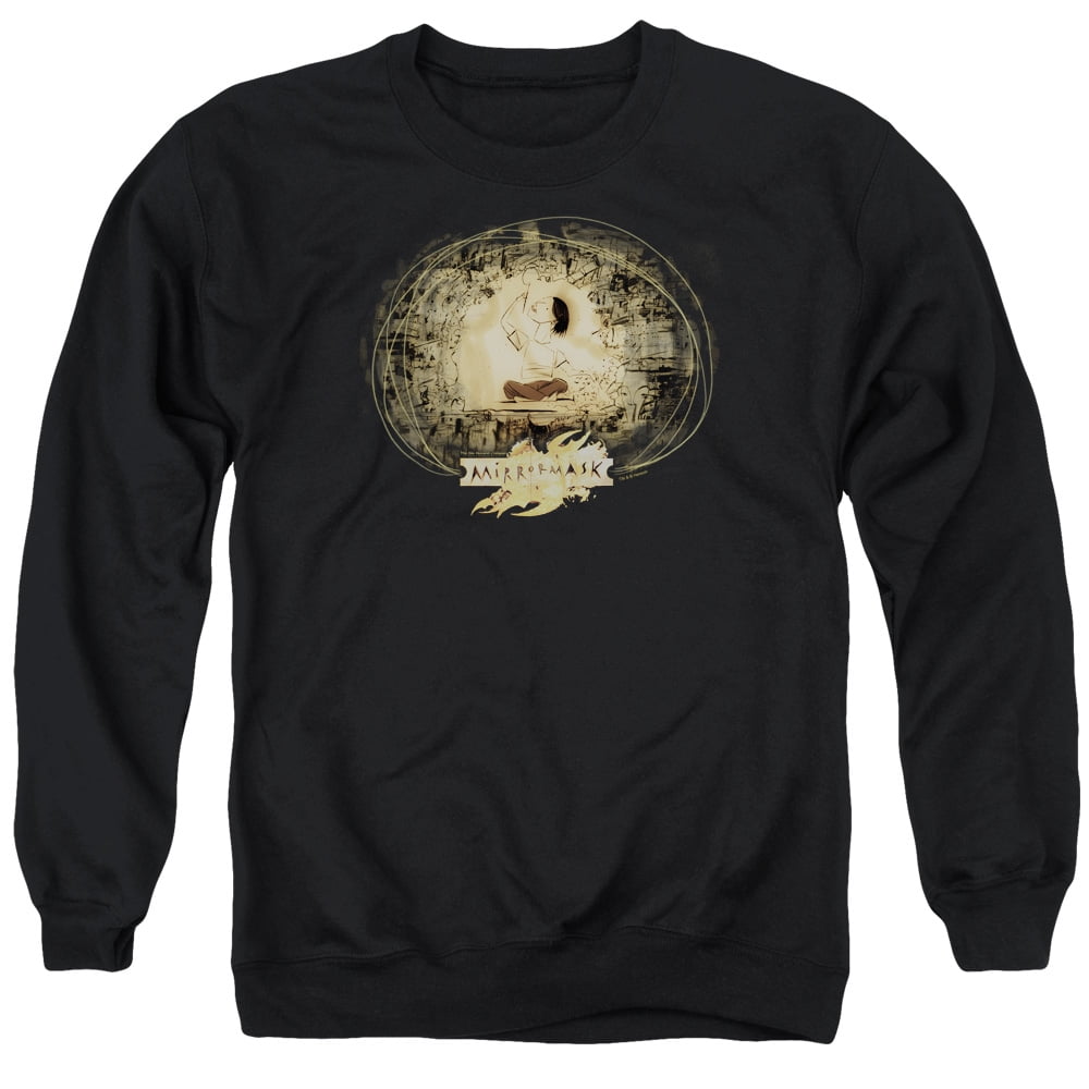 MIRRORMASK/SKETCH - ADULT CREWNECK SWEATSHIRT - BLACK - 3X - Walmart.com