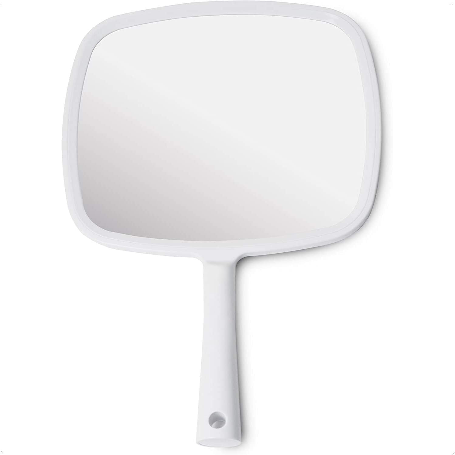 MIRRORVANA Hand Mirror with Ergonomic Handle - Hand Held Mirror for ...