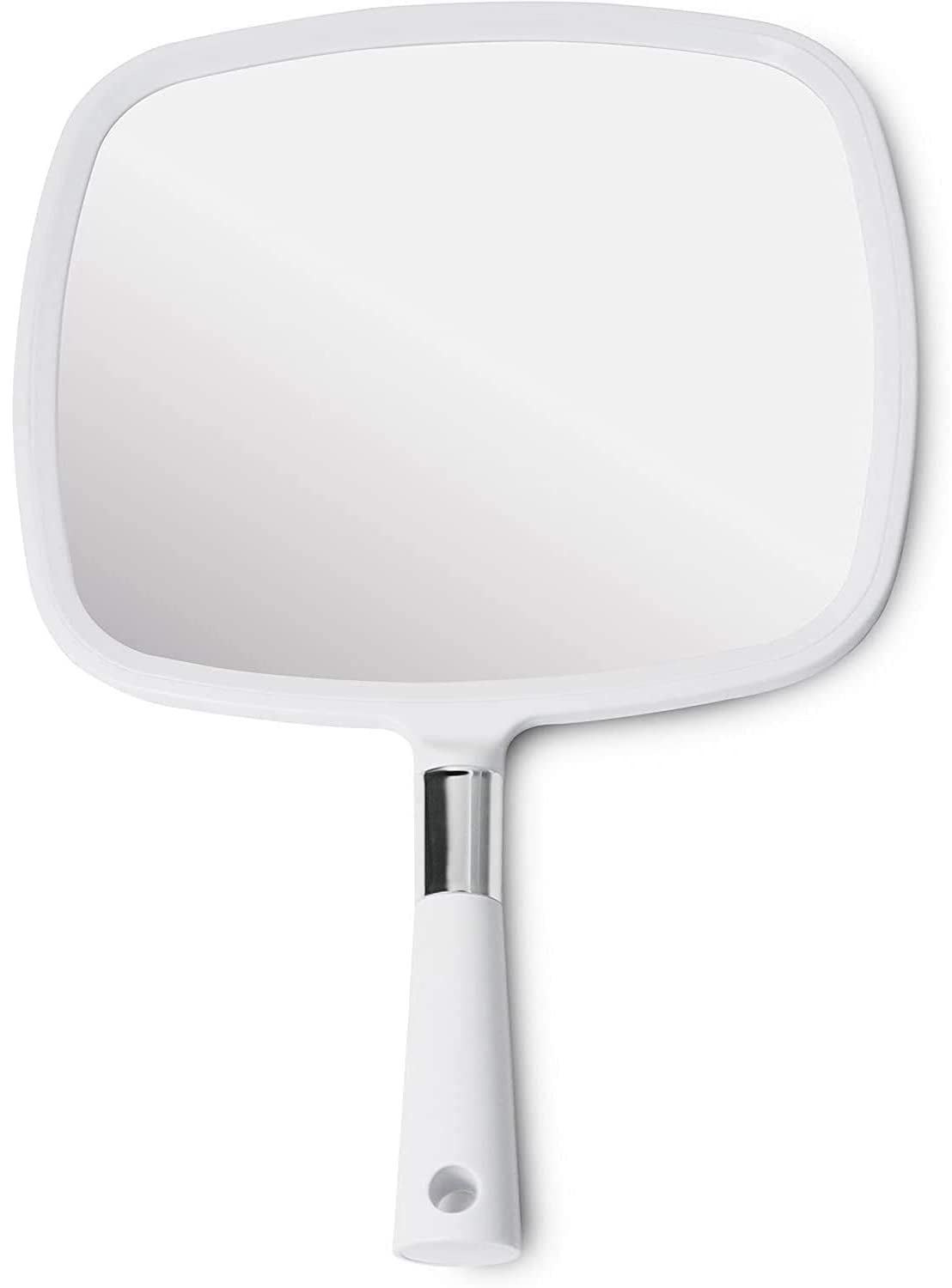 MIRRORVANA® Large Hand Held Mirror with Comfy Handle in White - Walmart.com