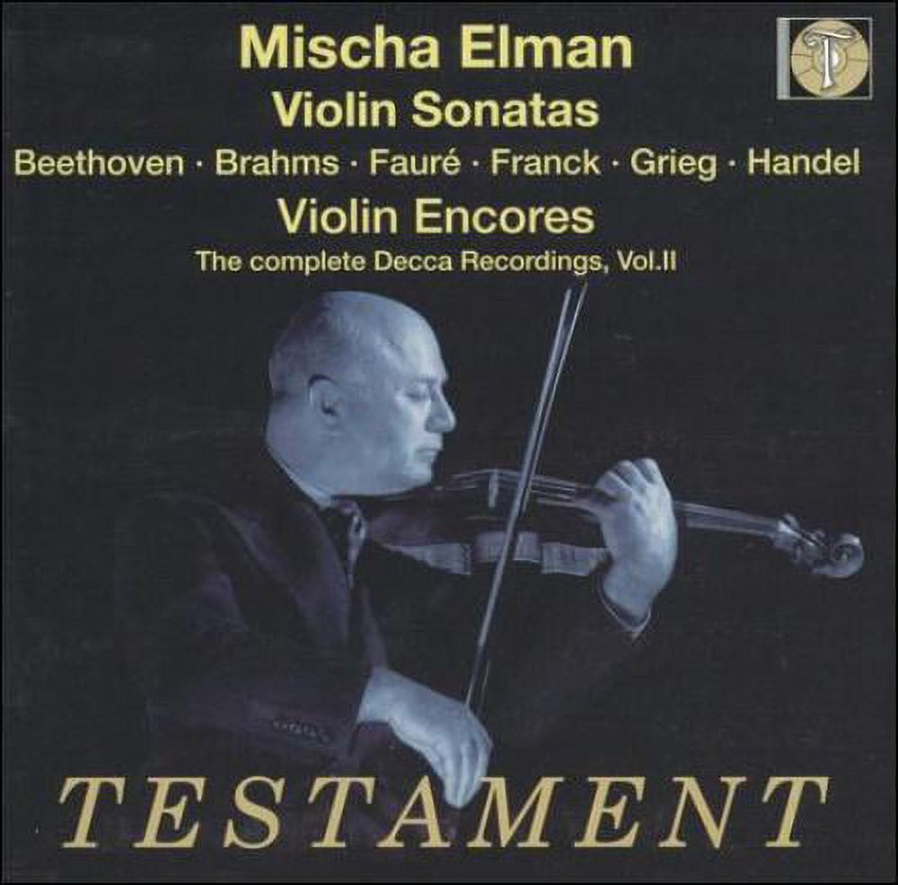MISCHA ELMAN PLAYS VIOLIN SONATAS AND VIOLIN ENCORES - Walmart.com