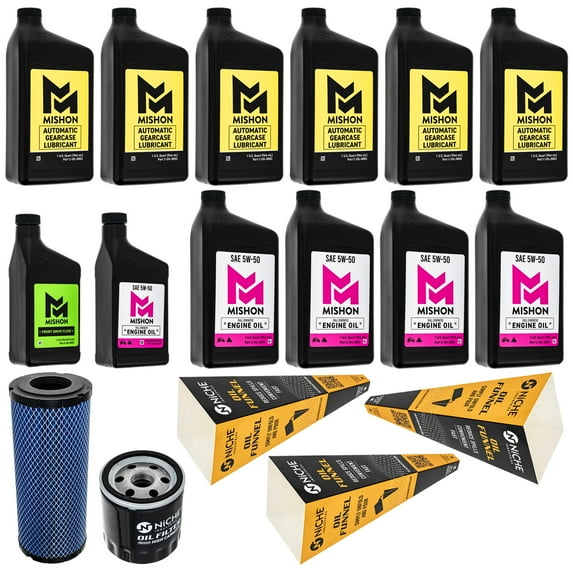 MISHON Full Service Oil Change Kit for Polaris Ranger 1500 Crew XD ...