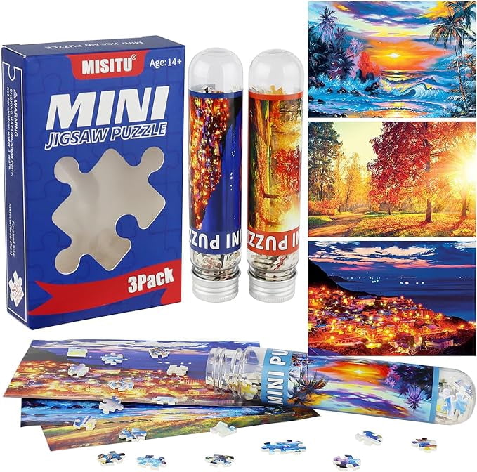 MISITU Small Puzzles for Adults Mini Puzzles 150 Pieces Micro Piece ...