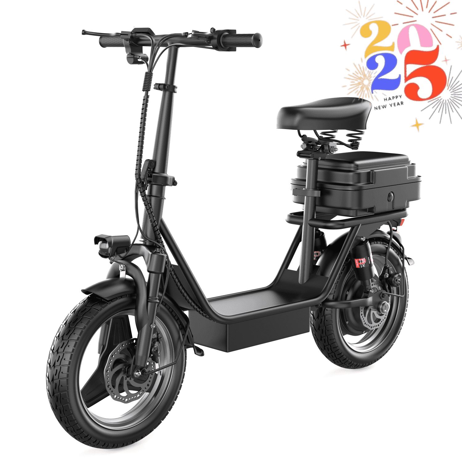 MISODO Electric Scooter with Seat 650W Peak Motor Up to 25 MPH 25-30 ...