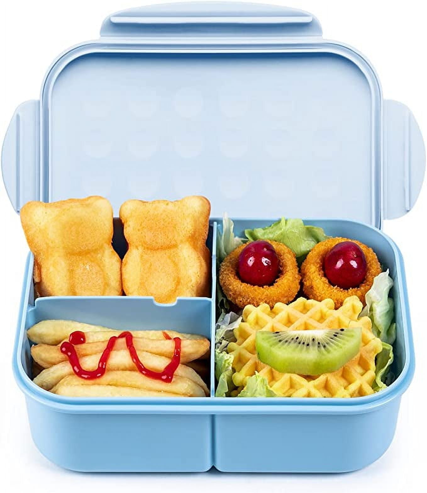 MISS BIG Lunch Box, Bento Box with Dividers, Microwave and Dishwasher ...