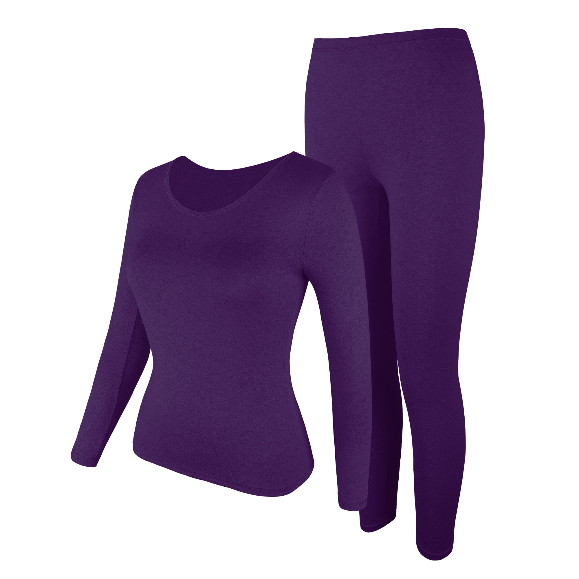 MISS COCOLI Thermal Underwear for Women Long Underwear Sets Crew Neck ...